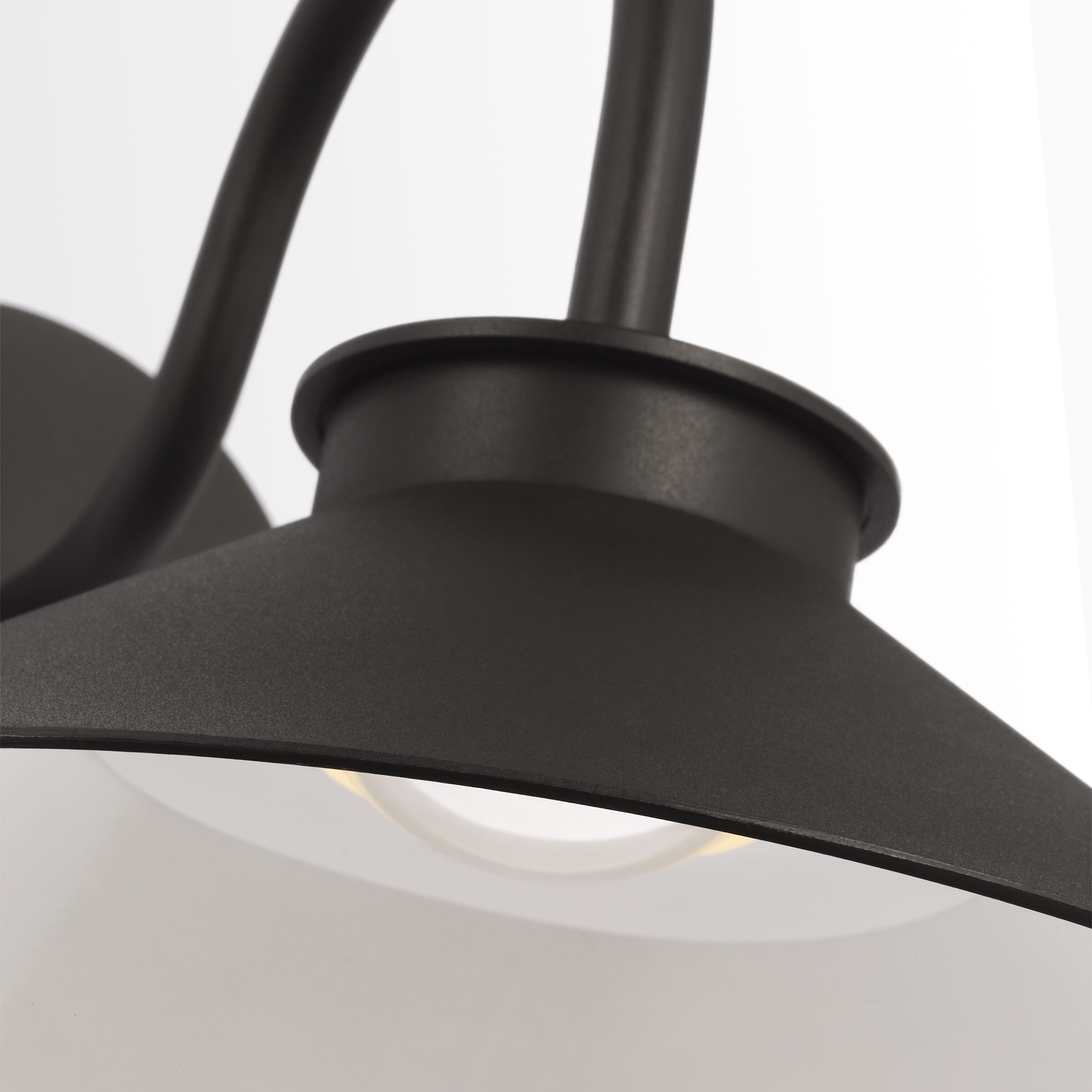 Generation Lighting Modern Barn Light 10.5-in H Black Hardwired Dark ...