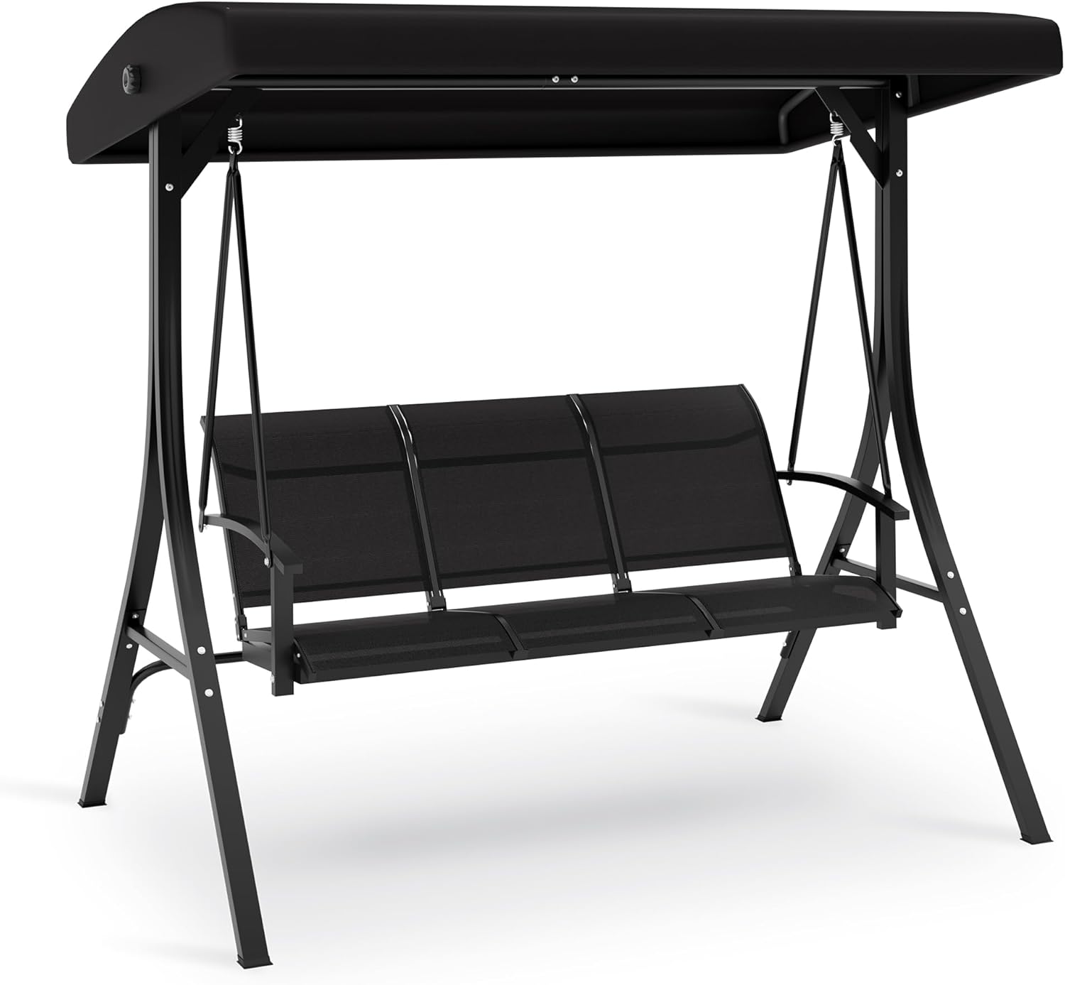 GAOMON Outdoor Porch Swing Chair with Adjustable Canopy Thickened ...