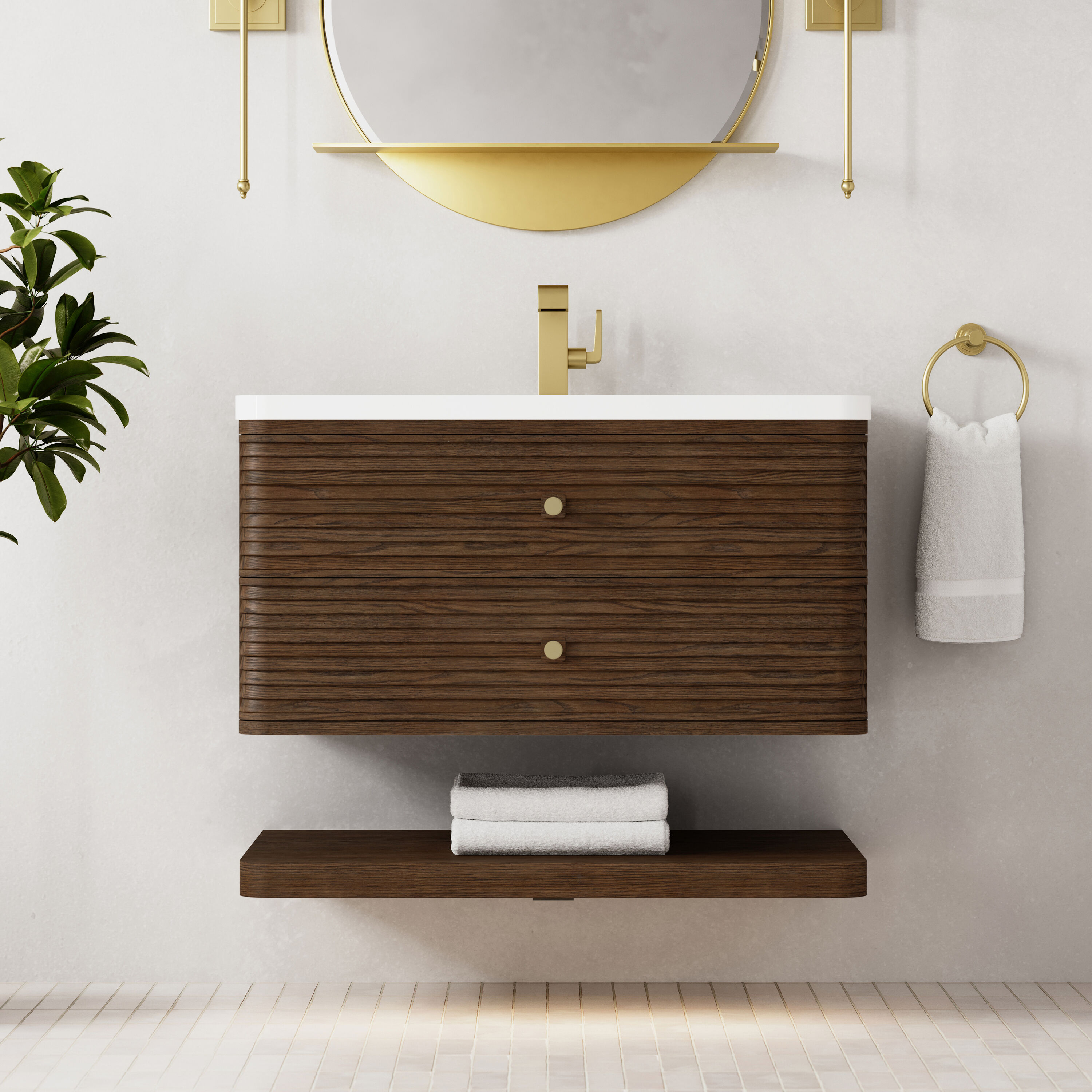 James Martin Vanities Allamari 36-in Sable Undermount Single Sink ...