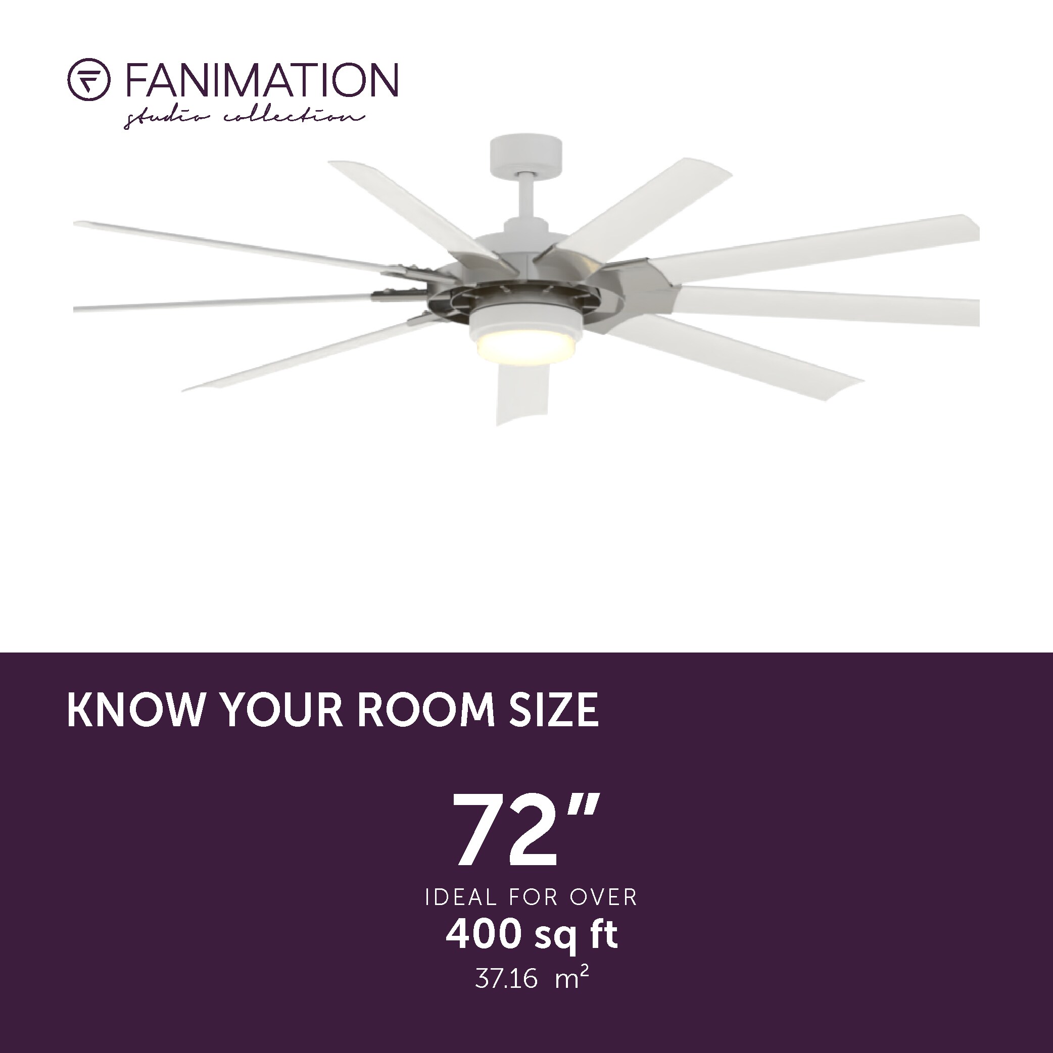 Fanimation Studio Collection Slinger v2 72-in Brushed Nickel and White ...
