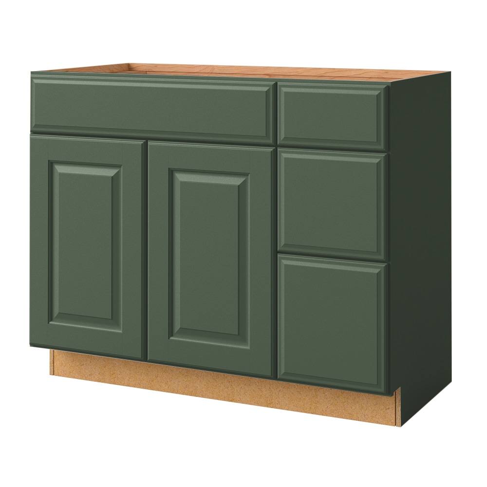 allen + roth Marston 42-in Sage Bathroom Vanity Base Cabinet without ...