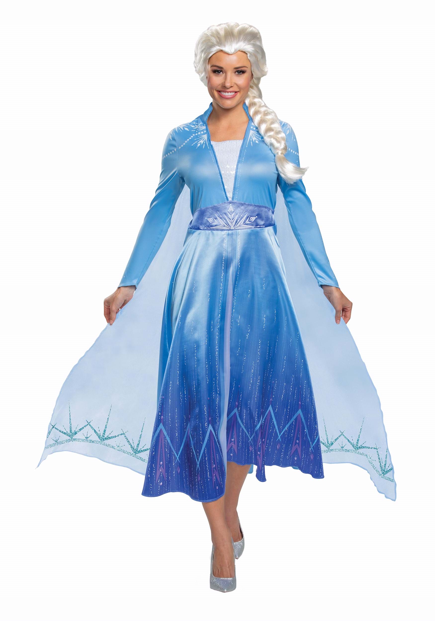 Disguise Deluxe Frozen 2 Elsa Costume for Women Disney Costumes Large ...