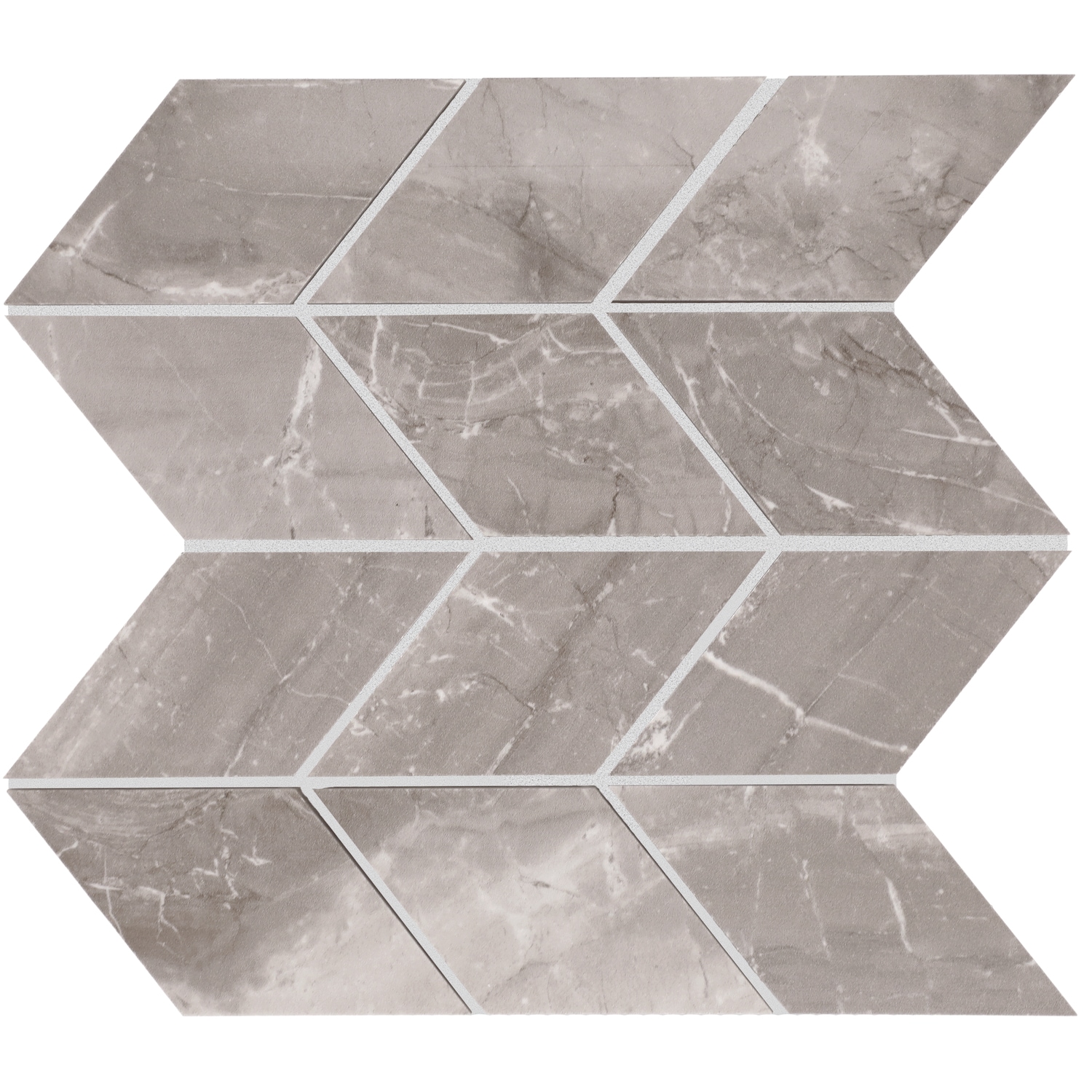Daltile Famed Fortune 10-in x 12-in Polished Porcelain Chevron Mosaic ...