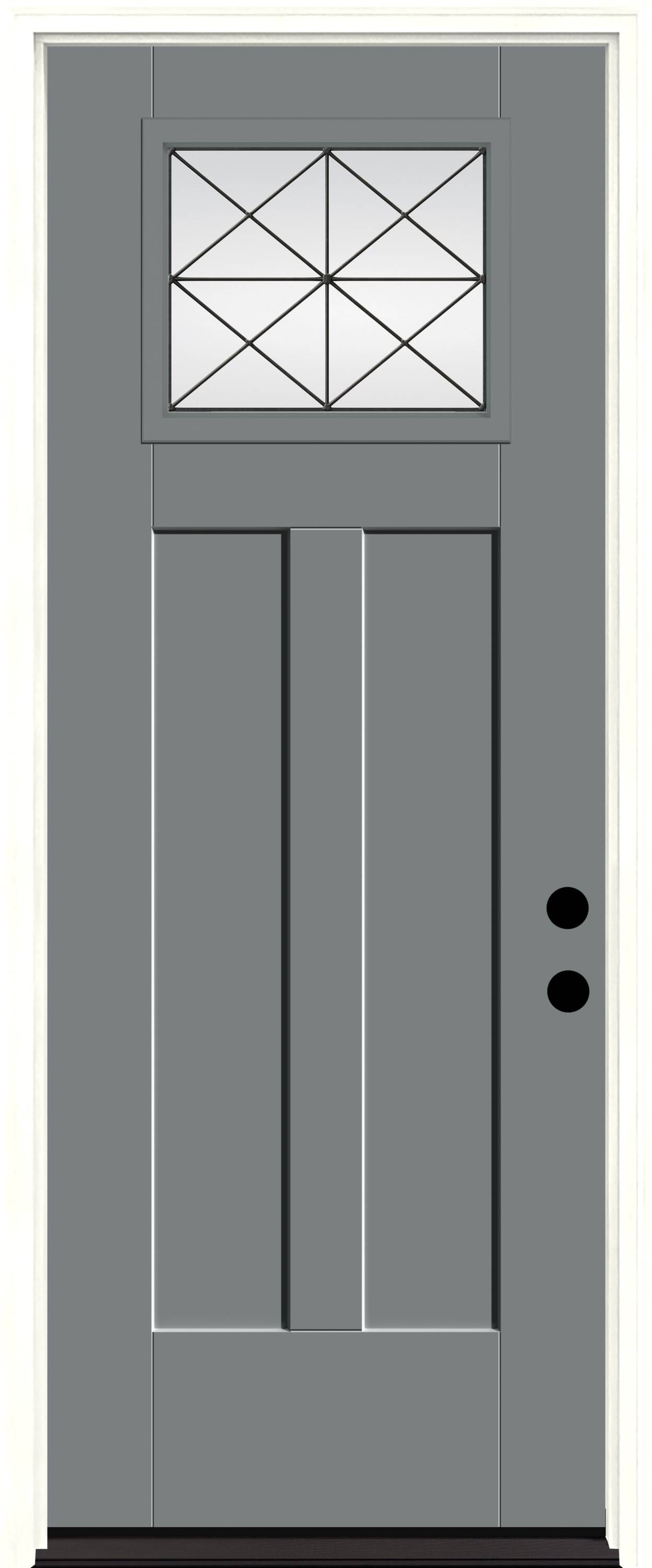 Therma-Tru Calix 36-in x 80-in x 4-9/16-in Fiberglass Left-hand inswing ...