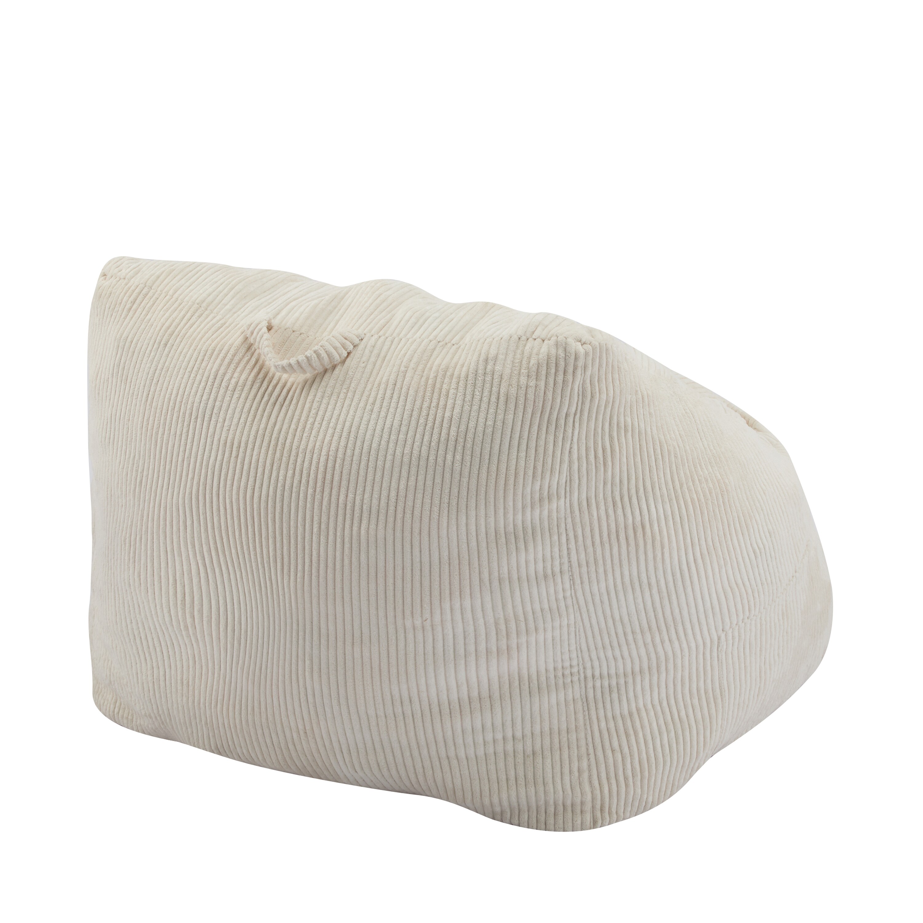 Huluwat XJ Beige Faux Fur Indoor Bean Bag Chair in the Bean Bag Chairs ...