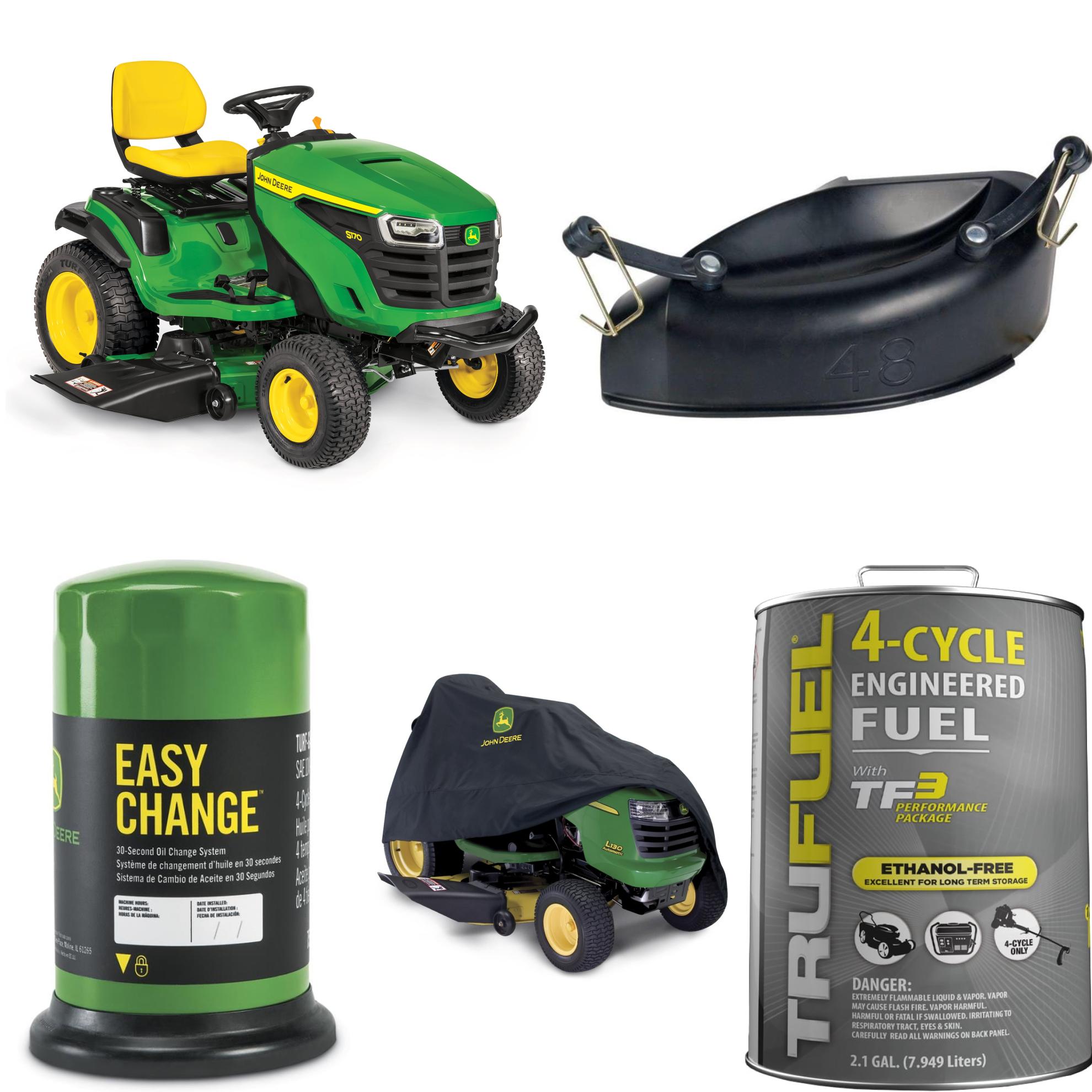 Shop John Deere S170 Lawn Tractor Mulching Bundle at Lowes.com