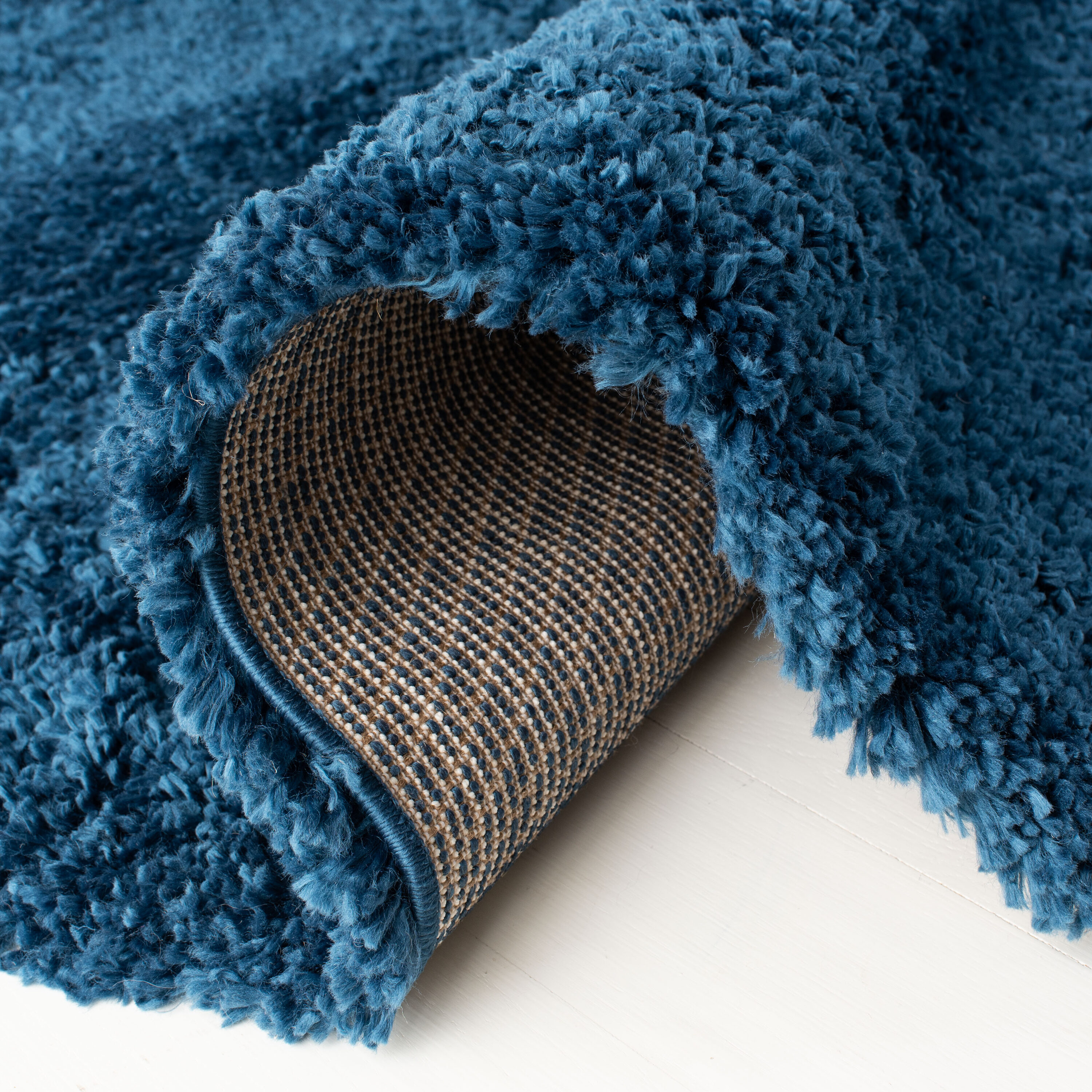 Safavieh Fontana Shag Fnt800M Blue 2ft-3in x 6ft in the Rugs department ...
