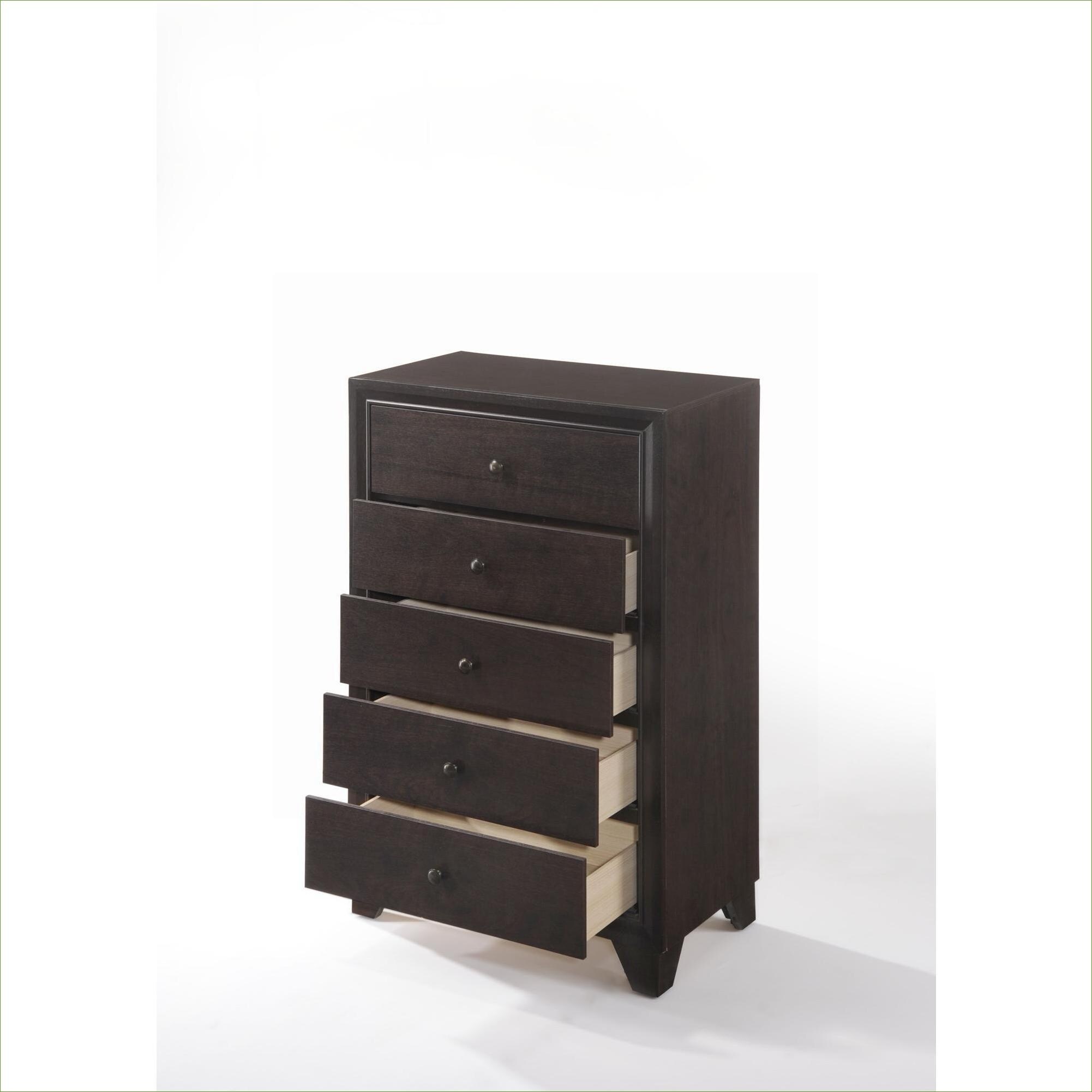 Watnature Storage Chest for Bedroom Wood-Tone Brown Solid Wood ...