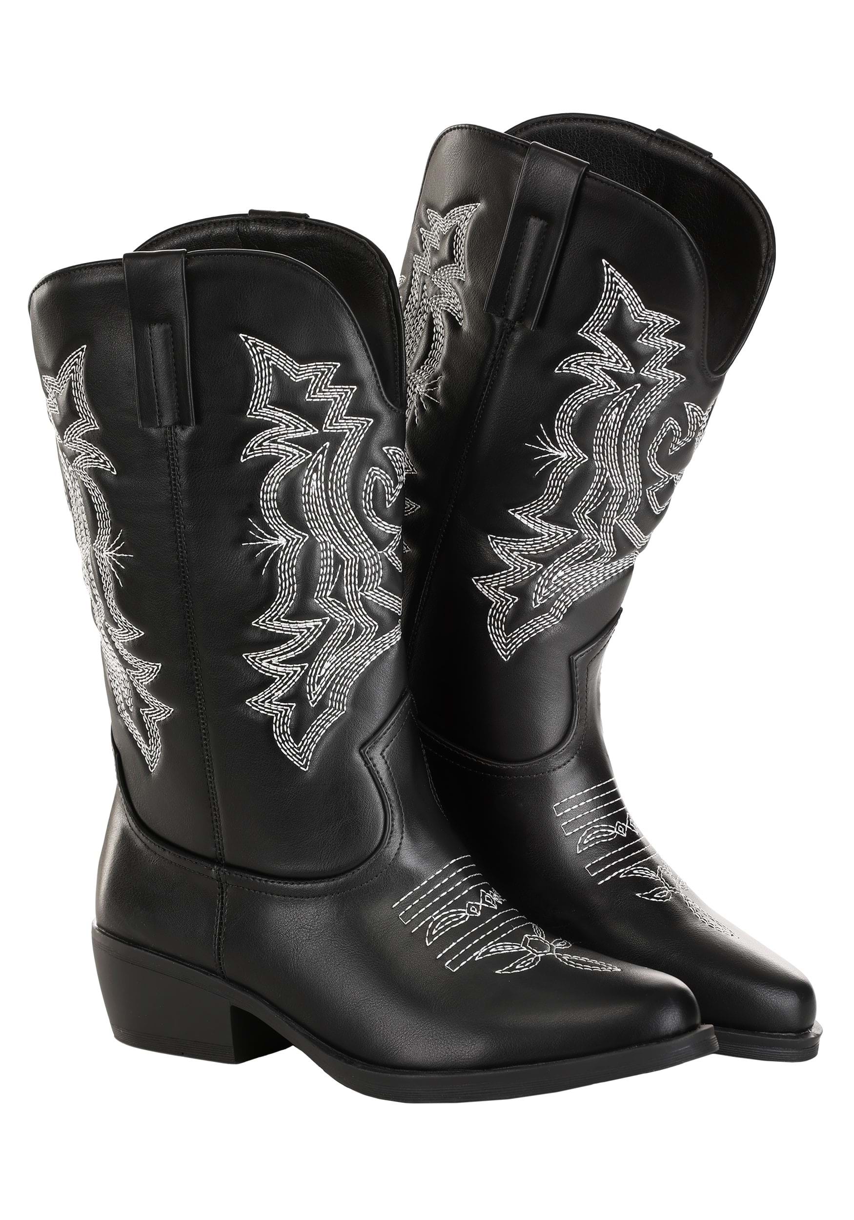 HalloweenCostumes.com FUN Costumes Women's Black Cowgirl Boots Cowboy ...