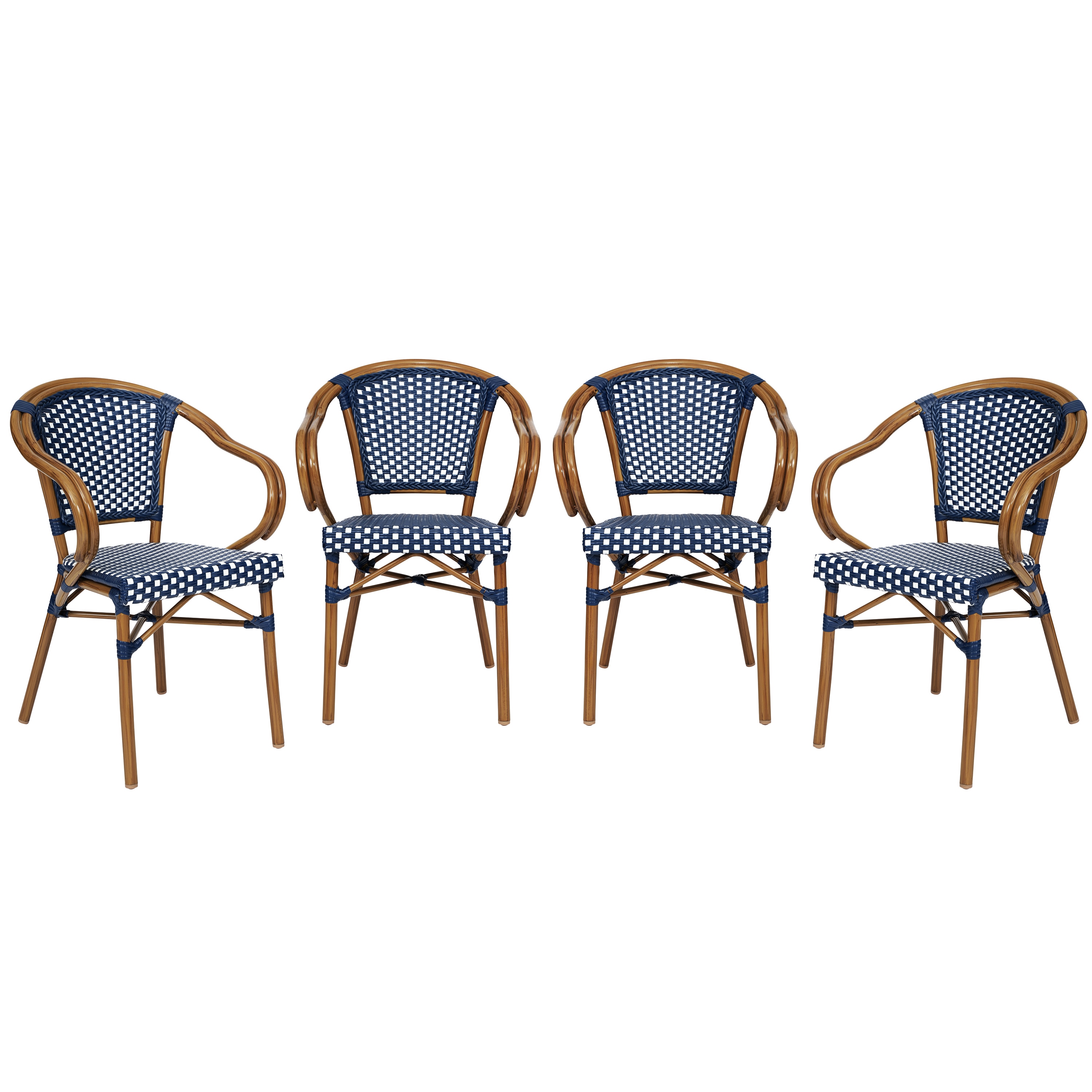 Flash Furniture 4 Pack Bordeaux Indoor/Outdoor Commercial Bistro ...