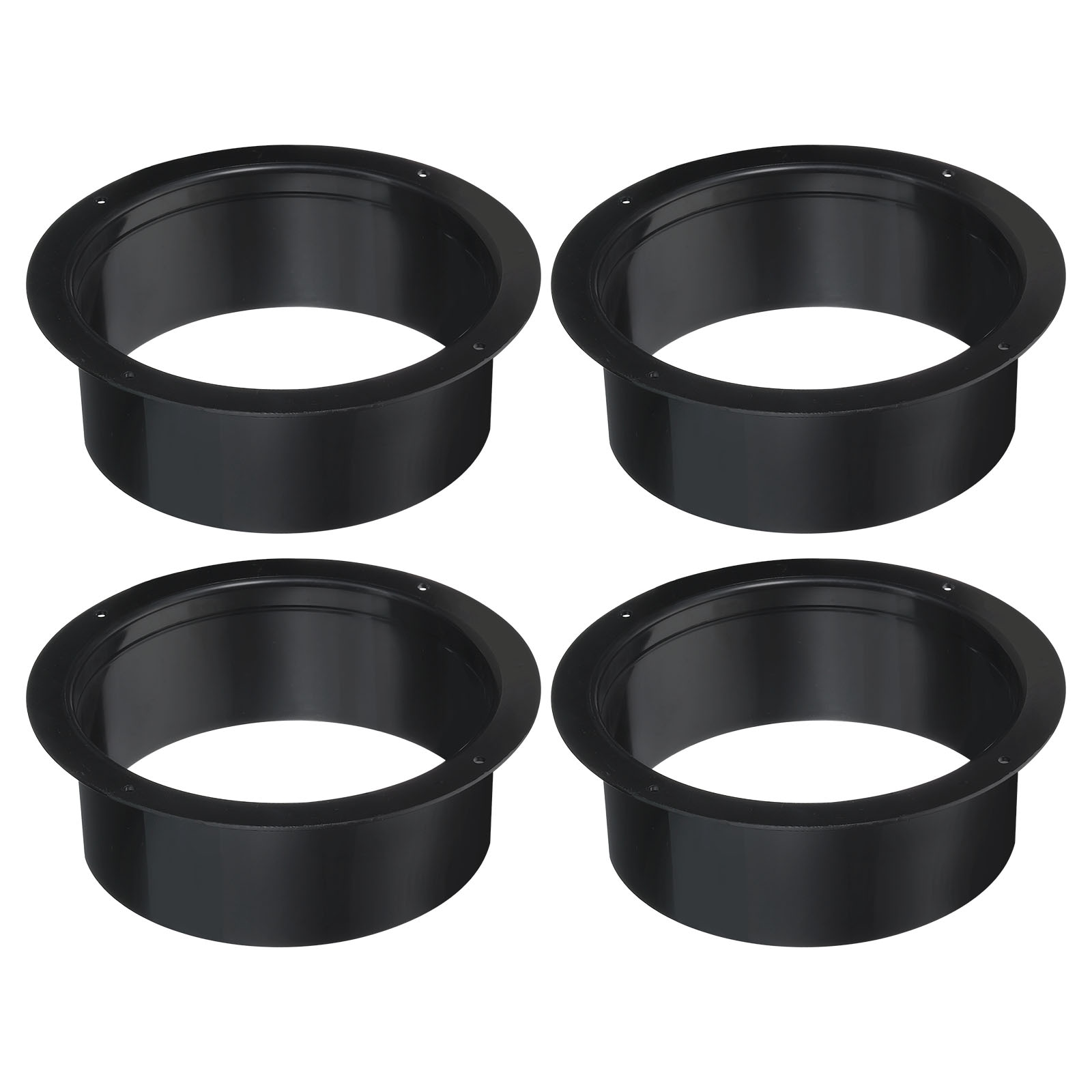 PATIKIL 4pcs 6-Inch Duct Connector Flange Exhaust Hose Flange ABS Round ...
