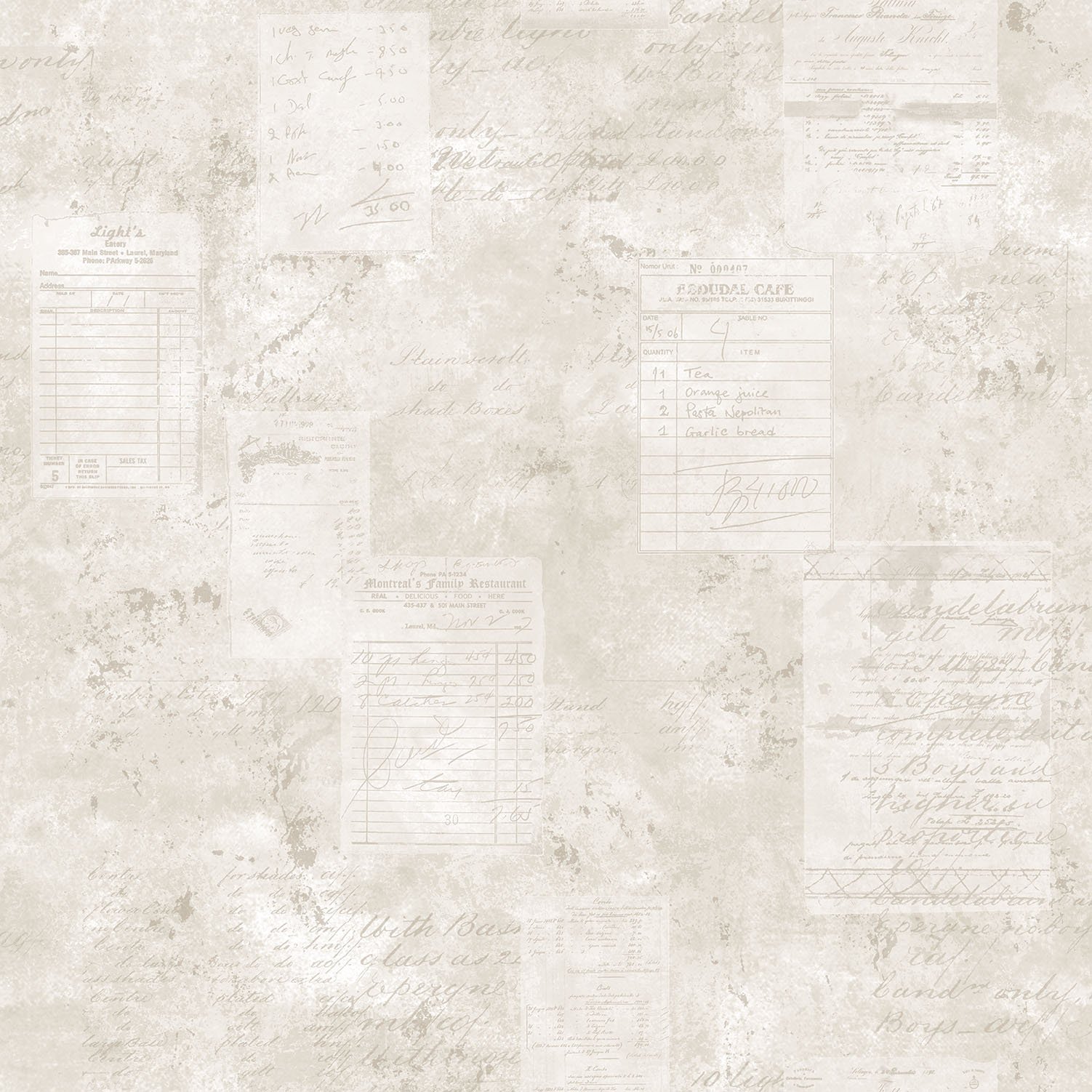 Galerie Kitchen Recipes Novelty Beige Wallpaper G12294 in the Wallpaper ...