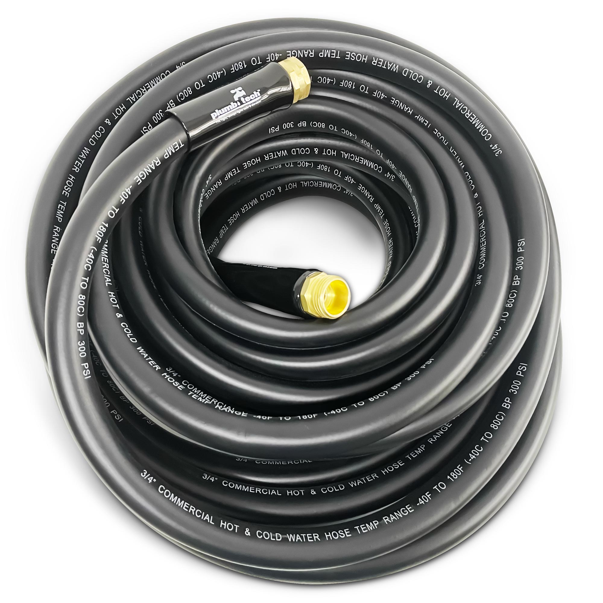 Plumb Tech Commercial 3/4-in x 50-ft Heavy -Duty Kink Free Rubber and ...