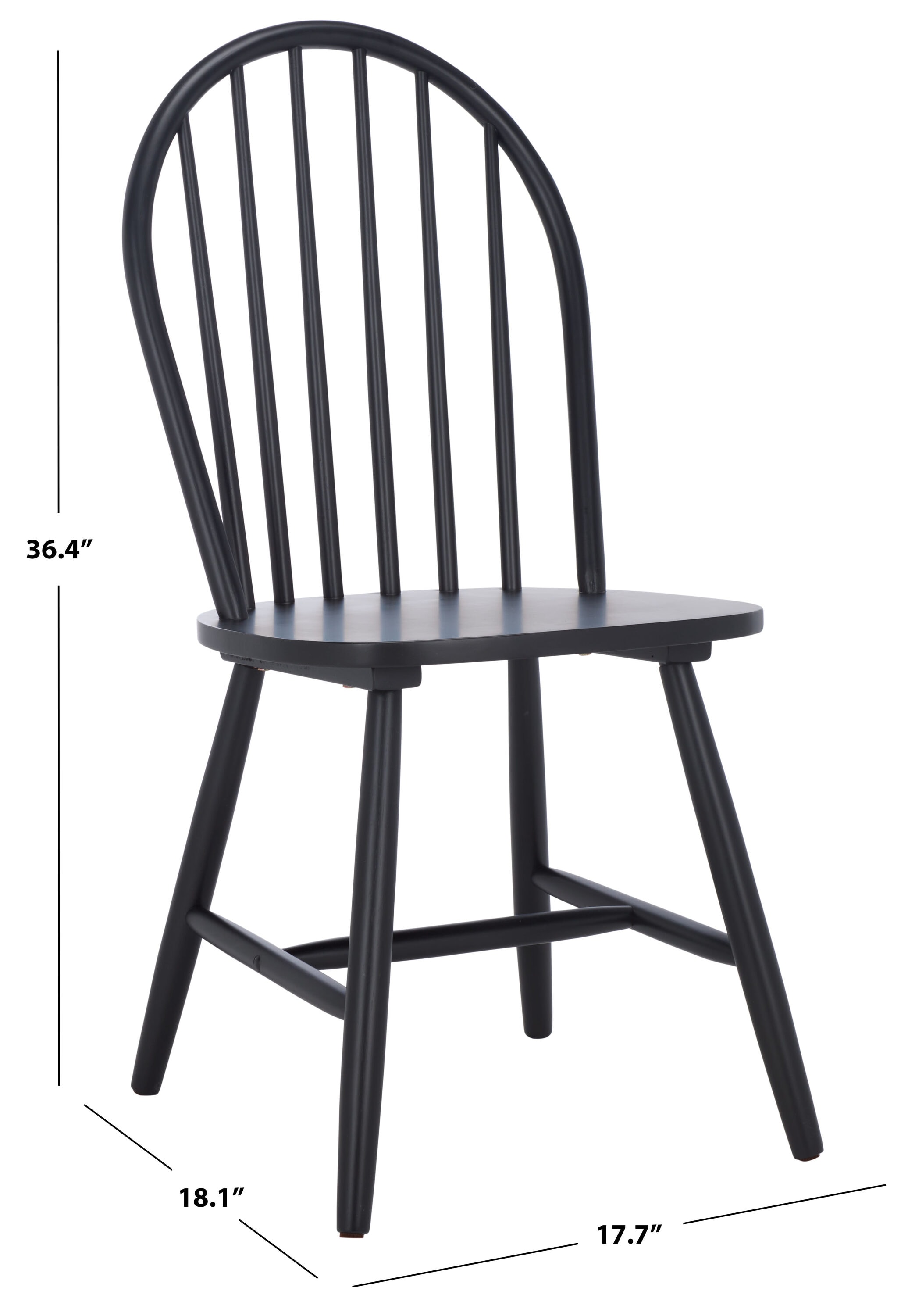 Safavieh Set of Omaha Traditional Dining side chair ( Wood Frame ) in ...