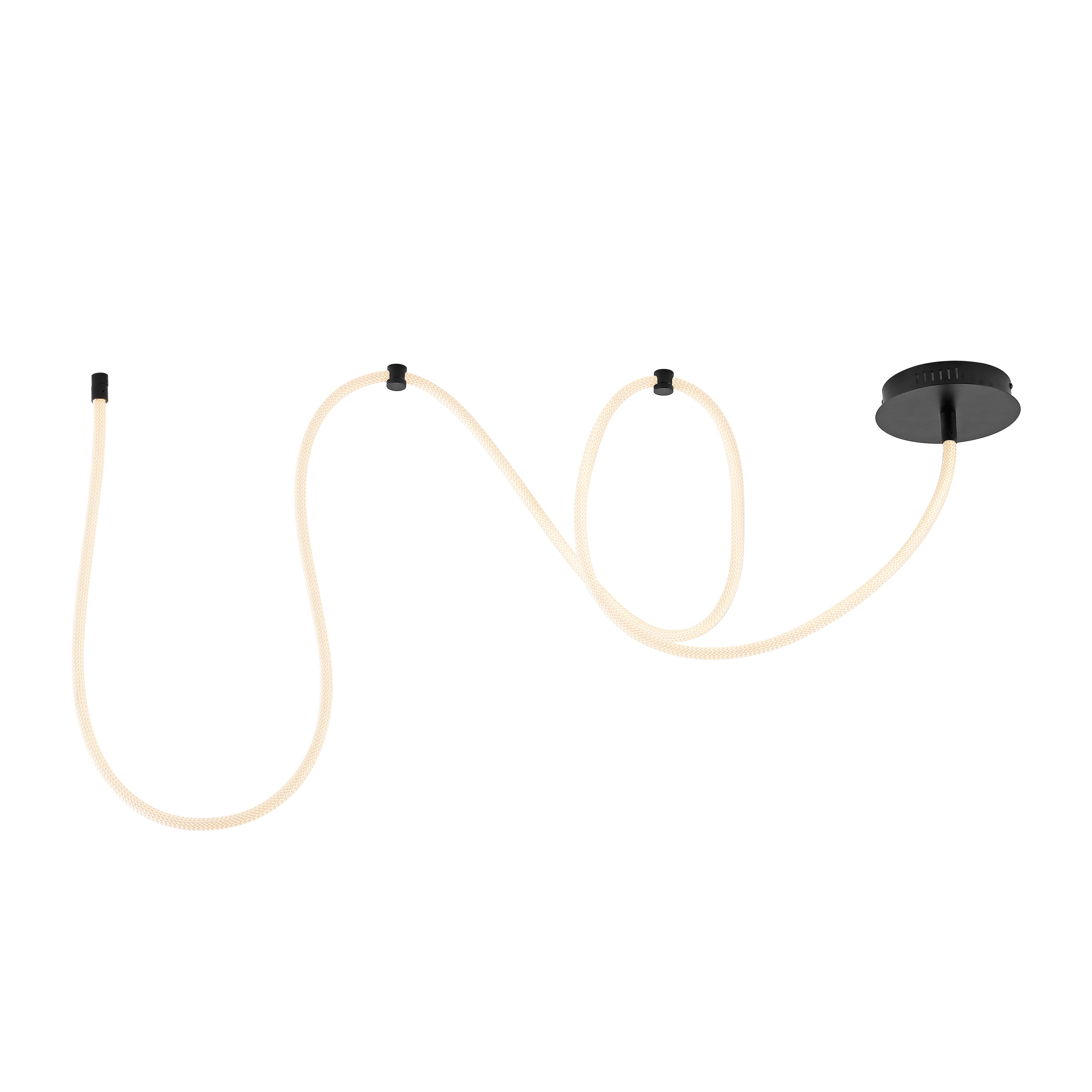 JONATHAN Y Serafina Minimalist 360 Adjustable Silicone Neon Rope Linear ...