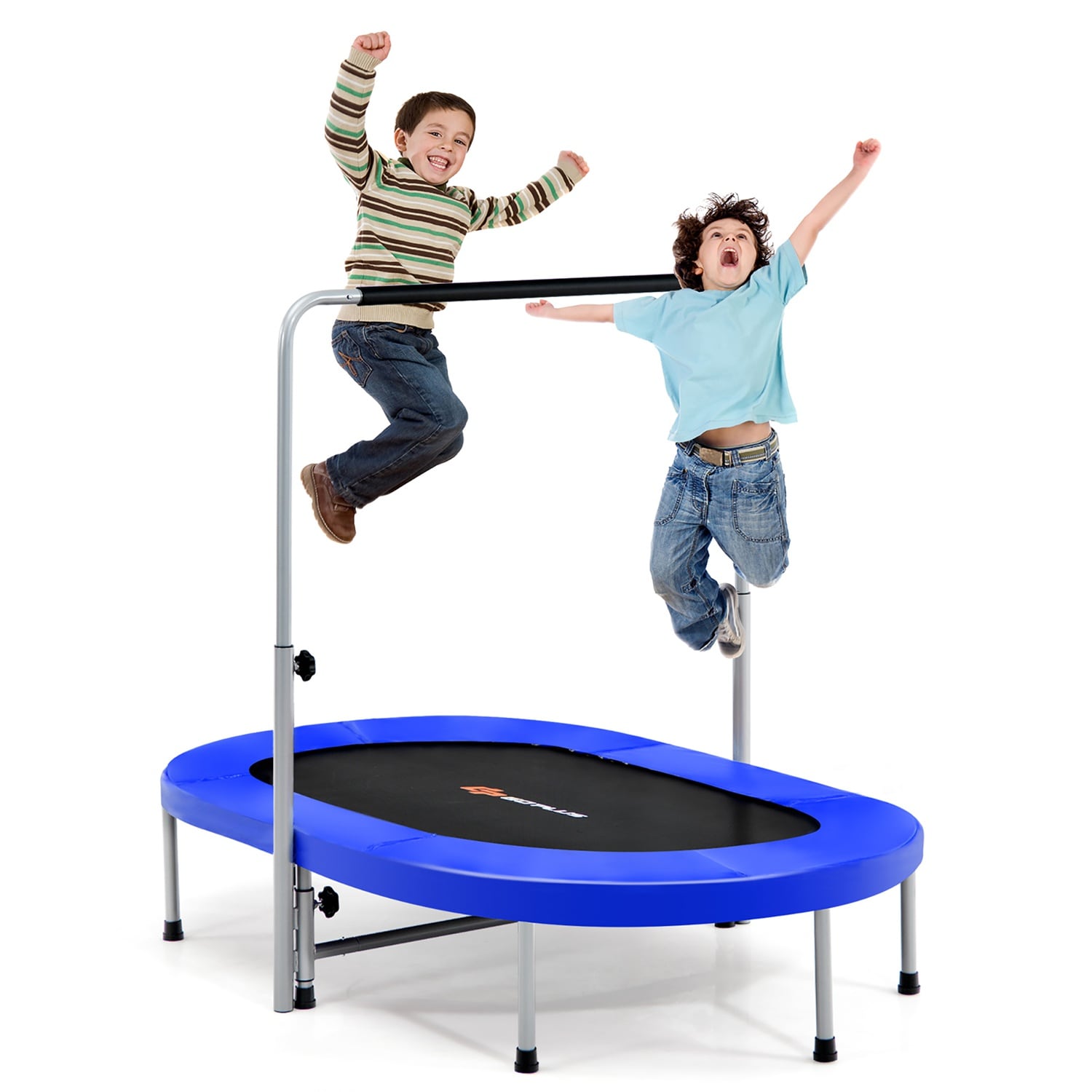 Goplus 50 inches Trampoline for 2 People Foldable Rebouncer with ...