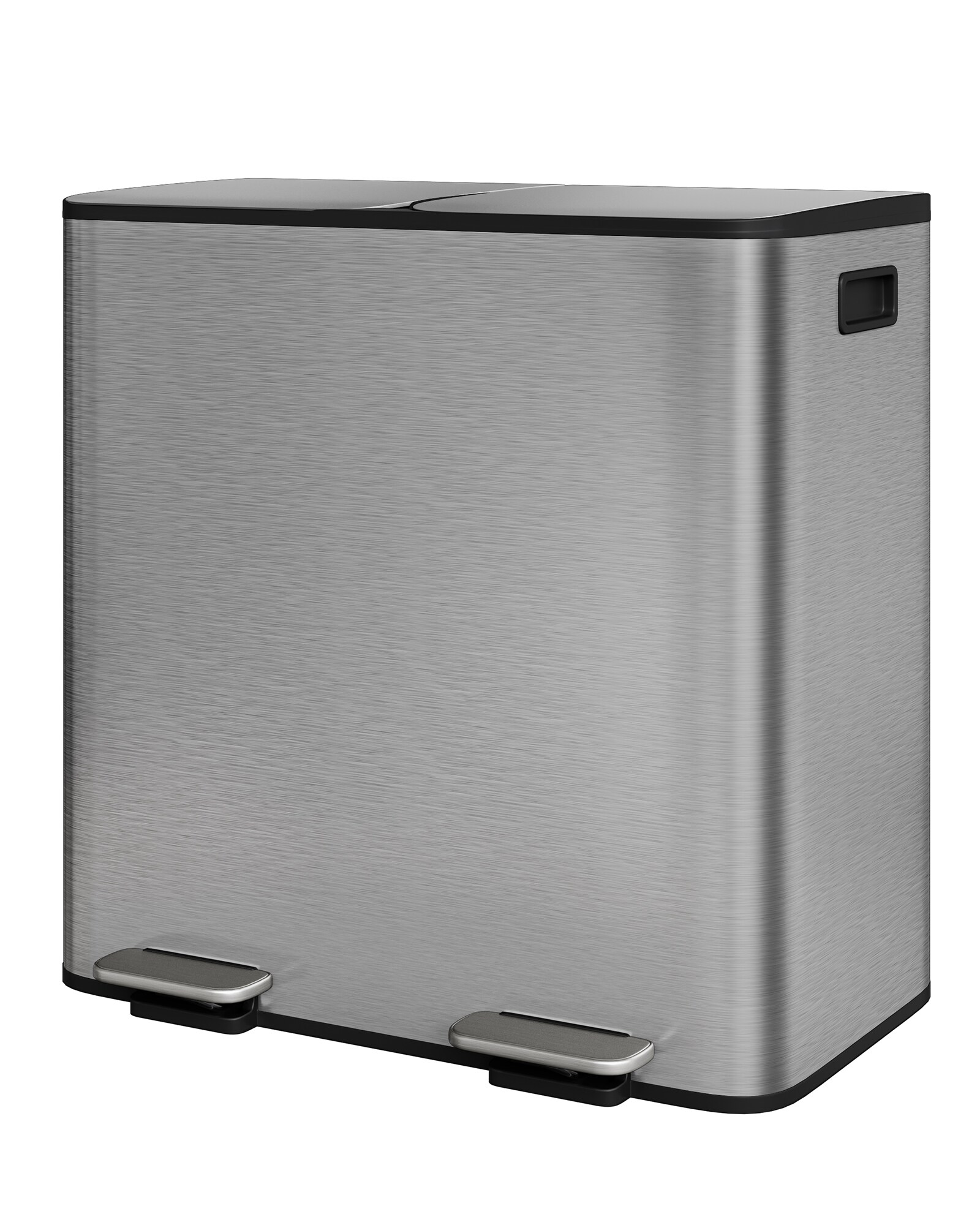 Garvee Trash Can 2 x 40 L Garbage Can for Kitchen Dual Compartment ...