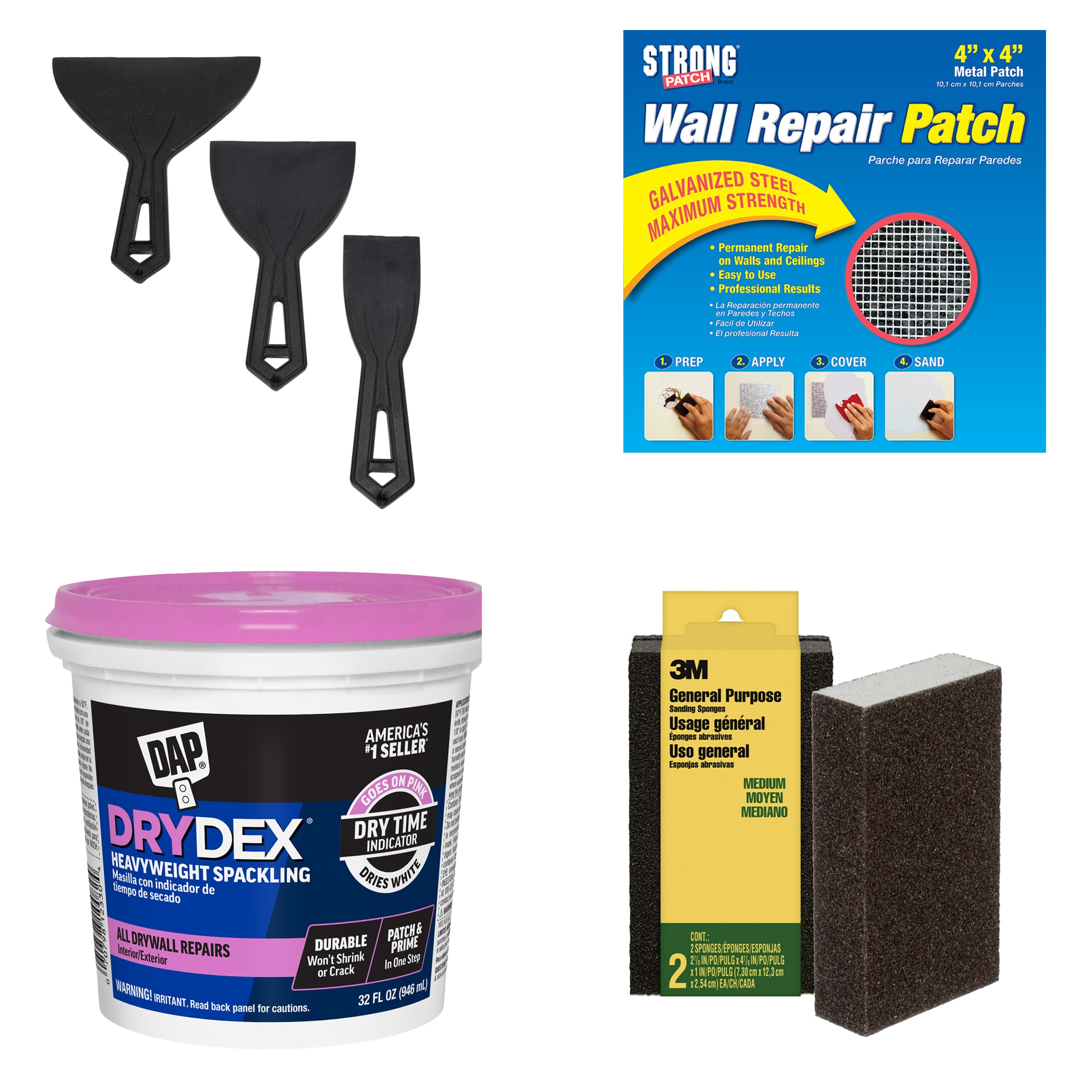 STRONG PATCH Drywall Repair Kit for Small Holes
