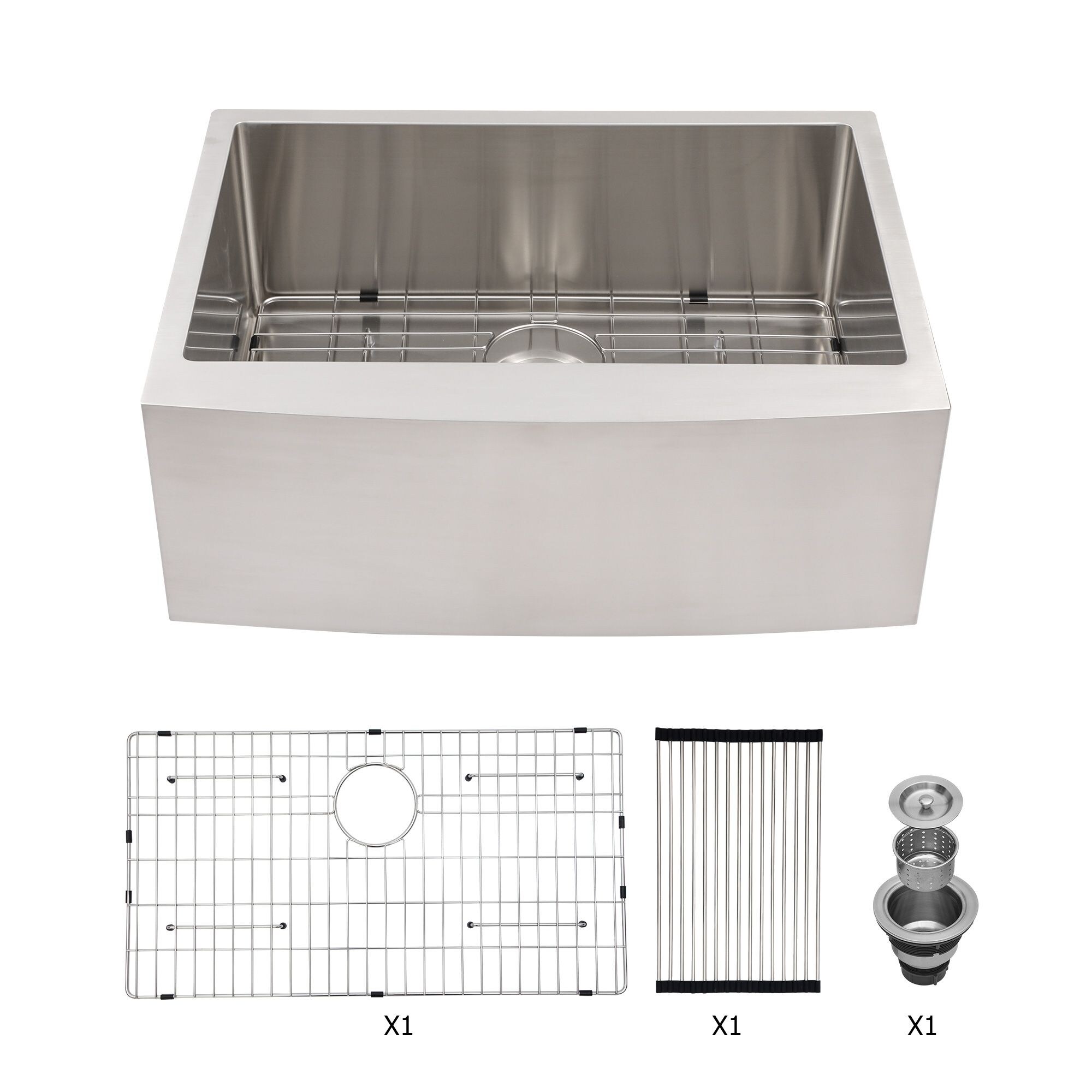 LIVIZA 24 Inch Stainless Steel Farmhouse Kitchen Sink in the Kitchen ...