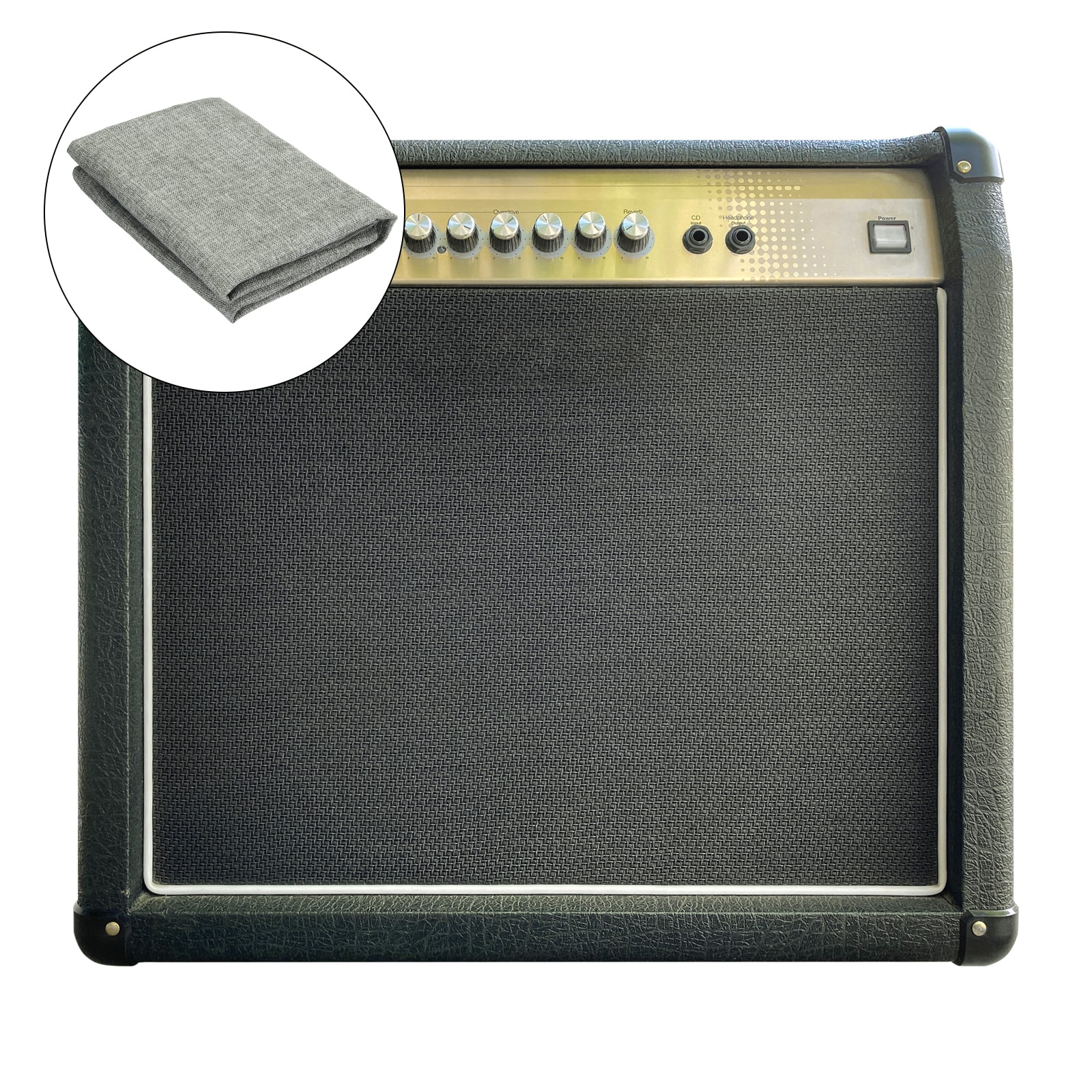 Unique Bargains Grey Speaker Mesh Grill Cloth (not cane webbing) Stereo ...