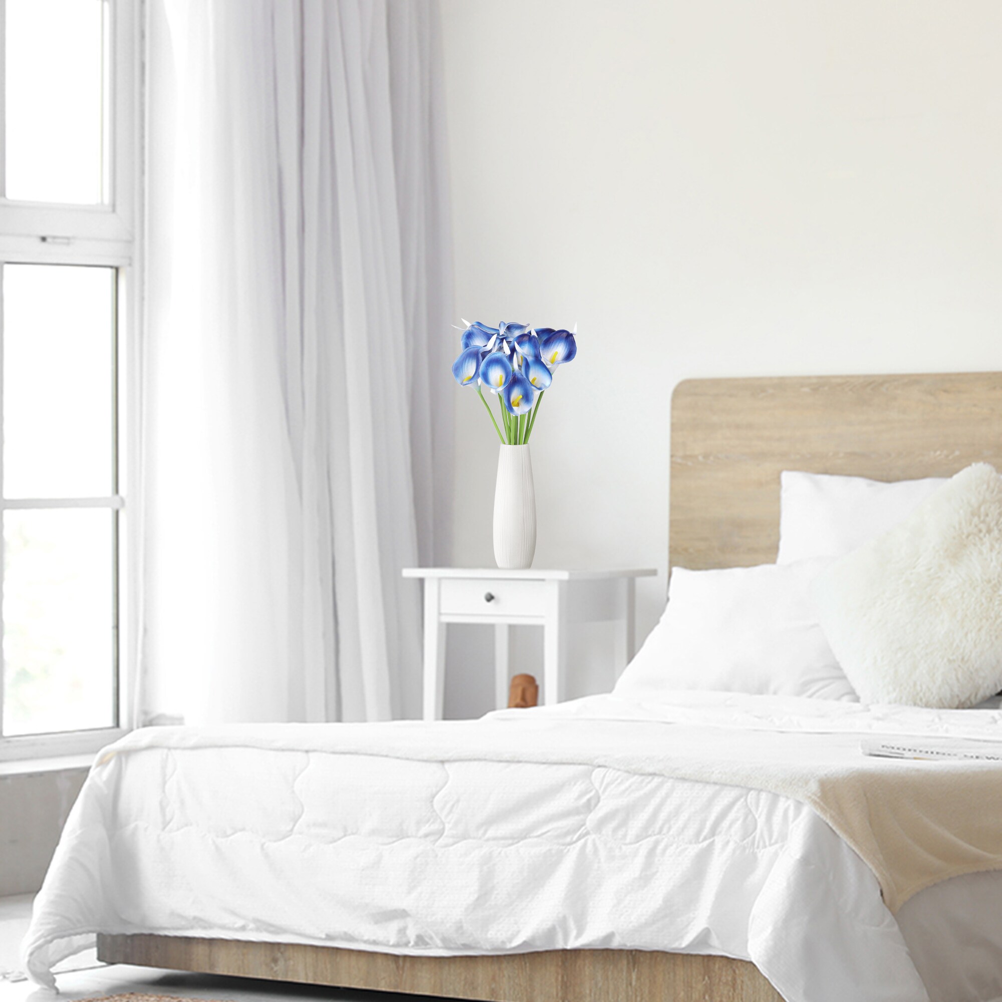 Unique Bargains Artificial Calla-Lily Flowers 12 Stem Bouquets ...