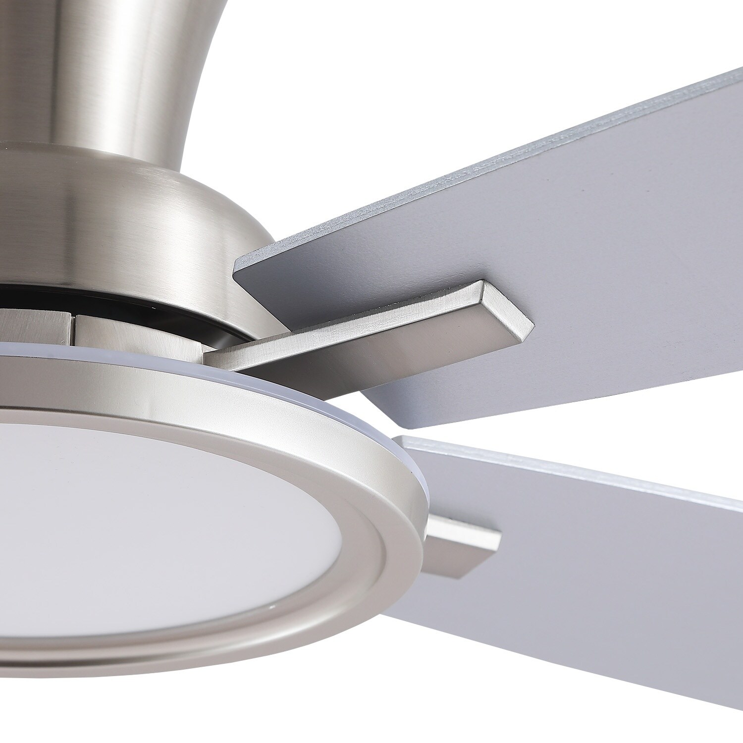 Gleam Flare 52 Inches Low Profile Ceiling Fan with LED Reversible DC ...