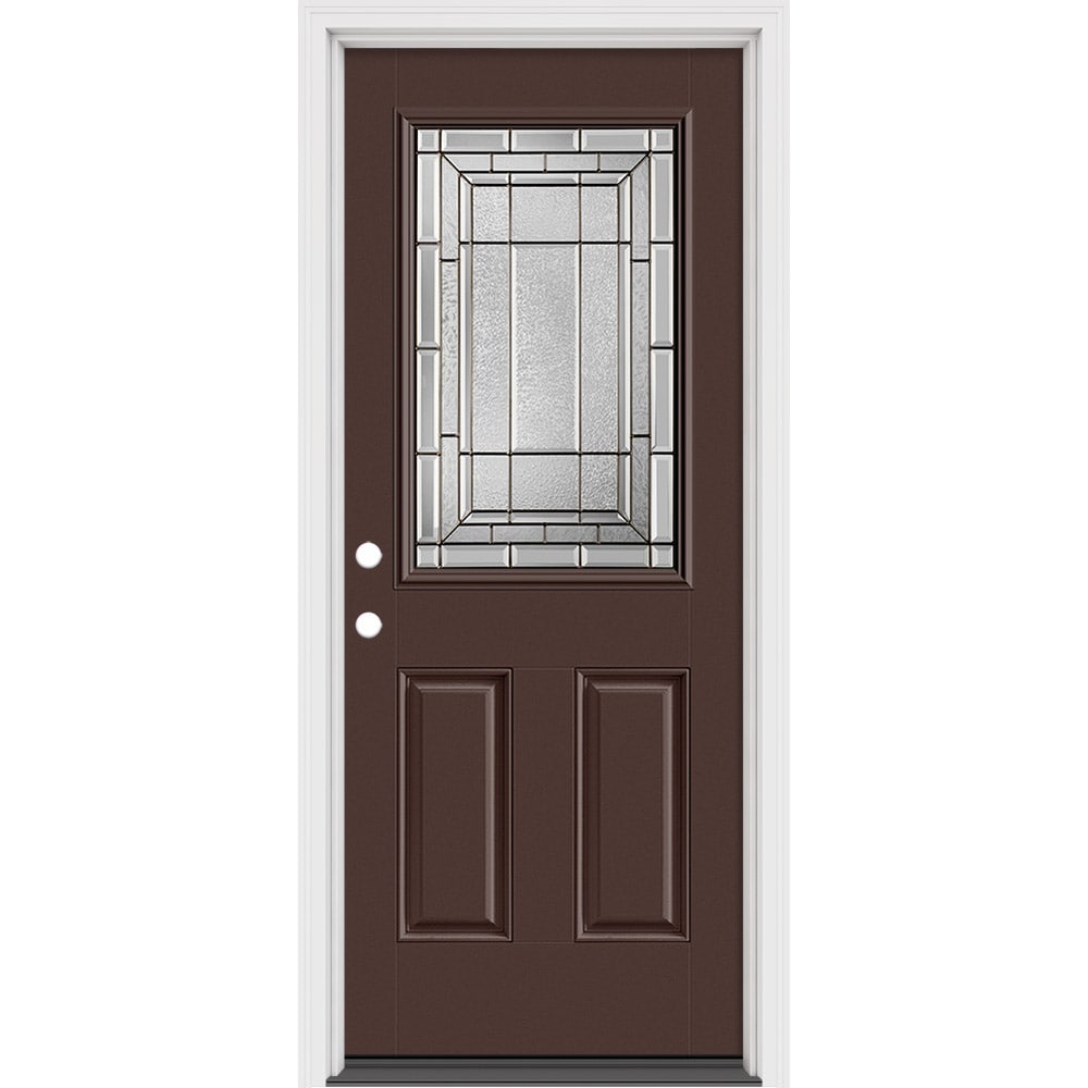 Masonite Sequence 32-in x 80-in x 4-9/16-in Fiberglass Right-hand ...