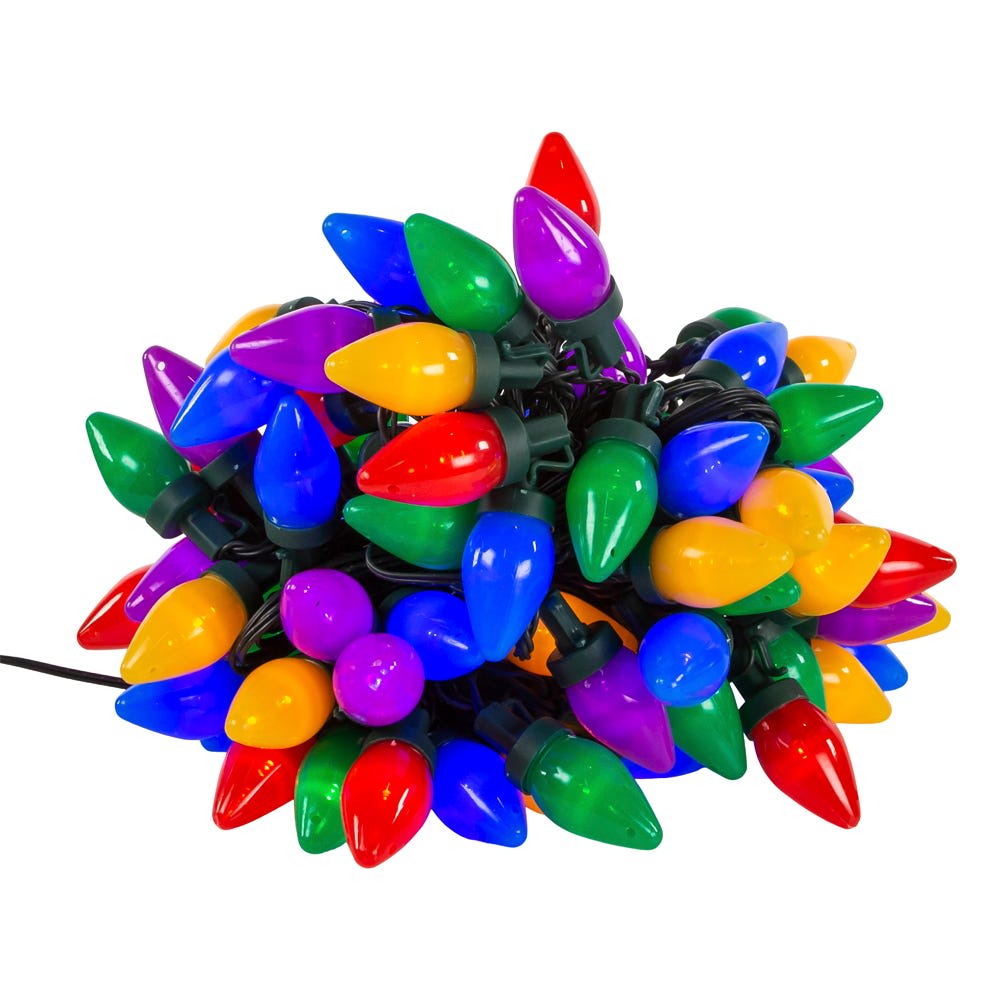 Kurt S. Adler 100-Light C7 Multicolored String Light Set in the ...