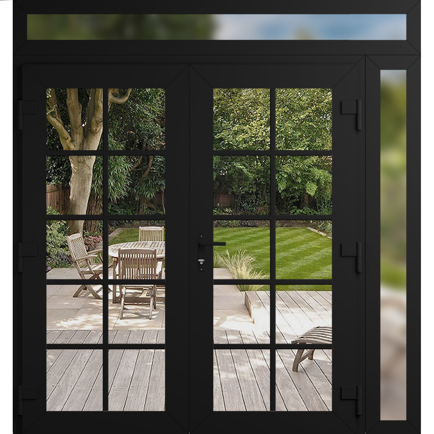 Vdom doors VDOMDOORS CYNEX866106 Exterior Prehung Steel Door with ...