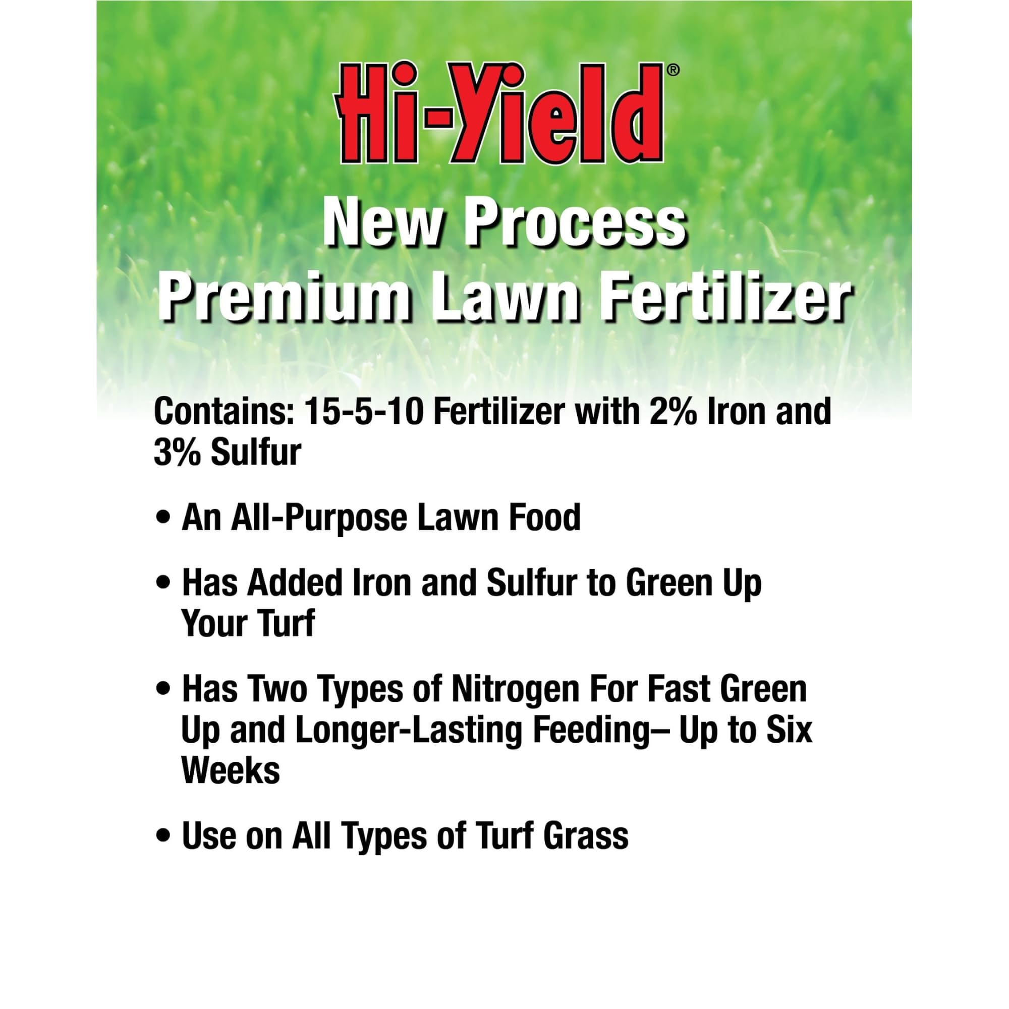 Hi-Yield (34020) New Process Premium Lawn Fertilizer 15-5-10 (16 lbs ...