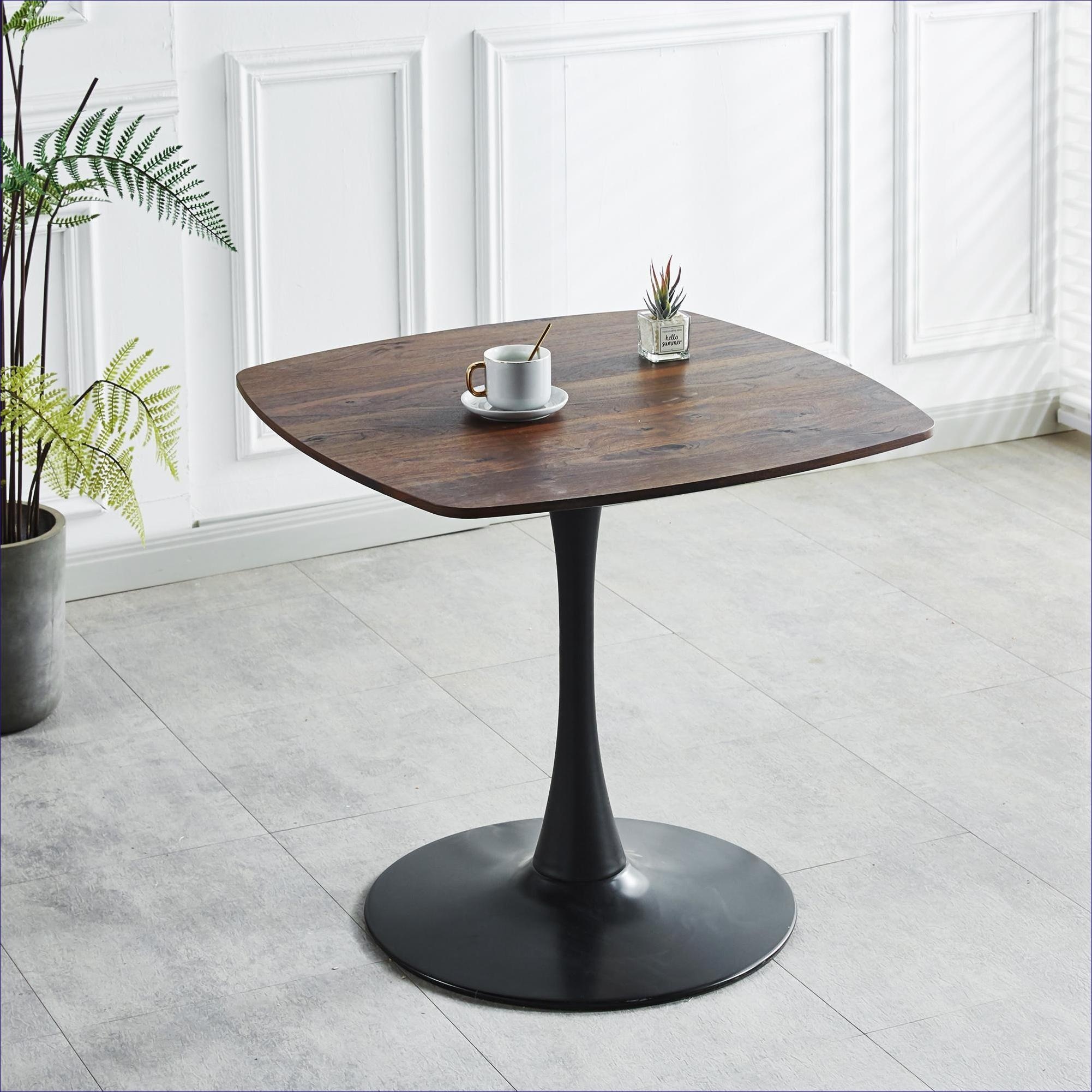 Watnature For Small Spaces Square Dining Table 31.5 Inch Classic Black ...