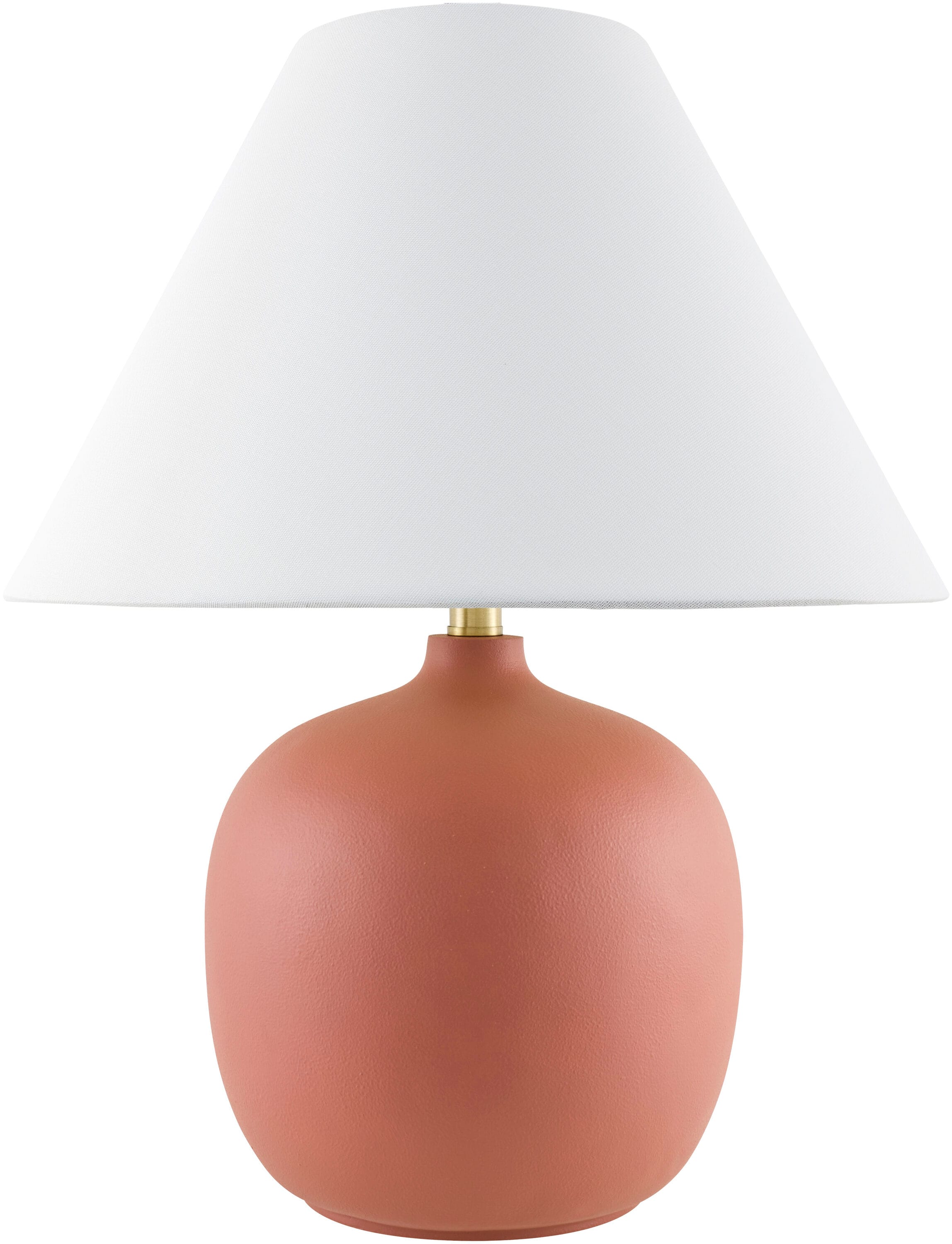 Livabliss Makurdi 23-in White/Terracotta 3-way Table Lamp with Linen ...