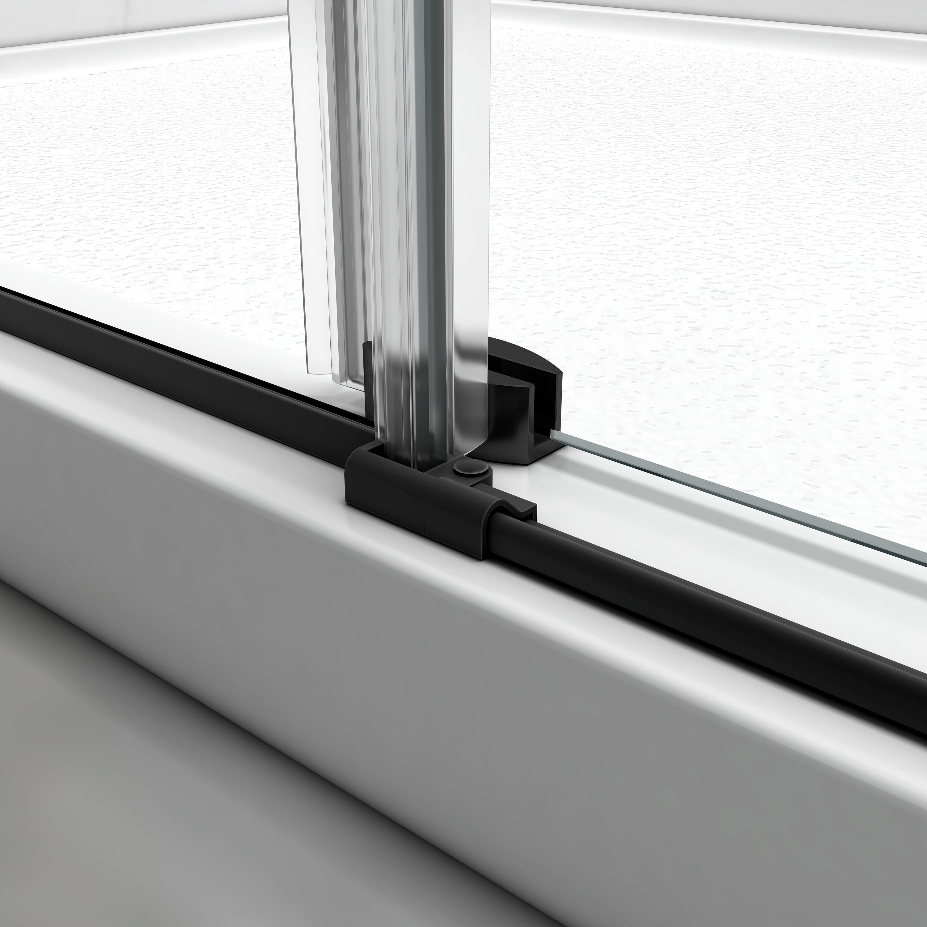 LOVMOR 56-60in W√ó76in H Frameless Shower Door6mm SGCC Tempered Glass ...