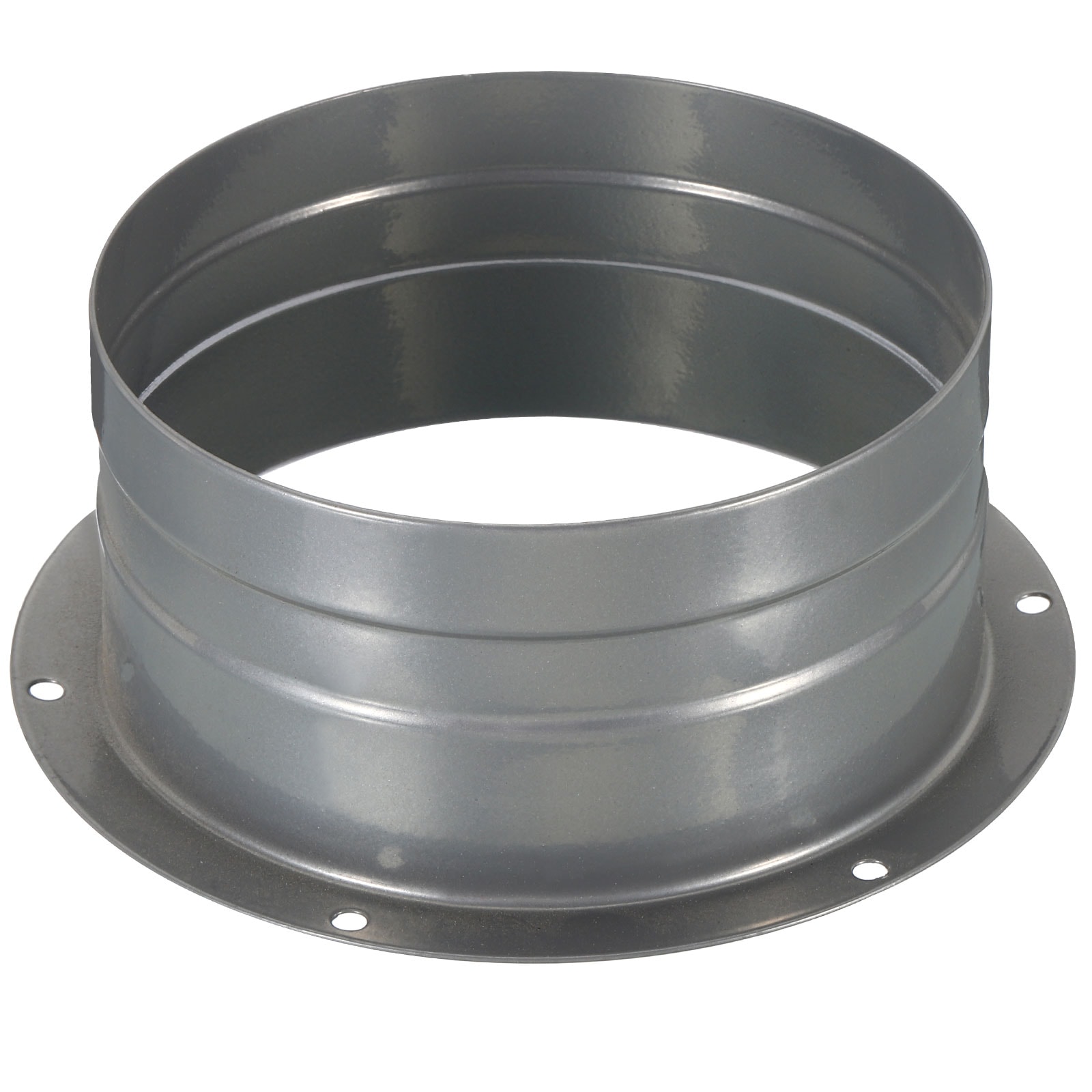 PATIKIL 5 inch Duct Connector Flange Metal Straight Pipe Exhaust Flange ...