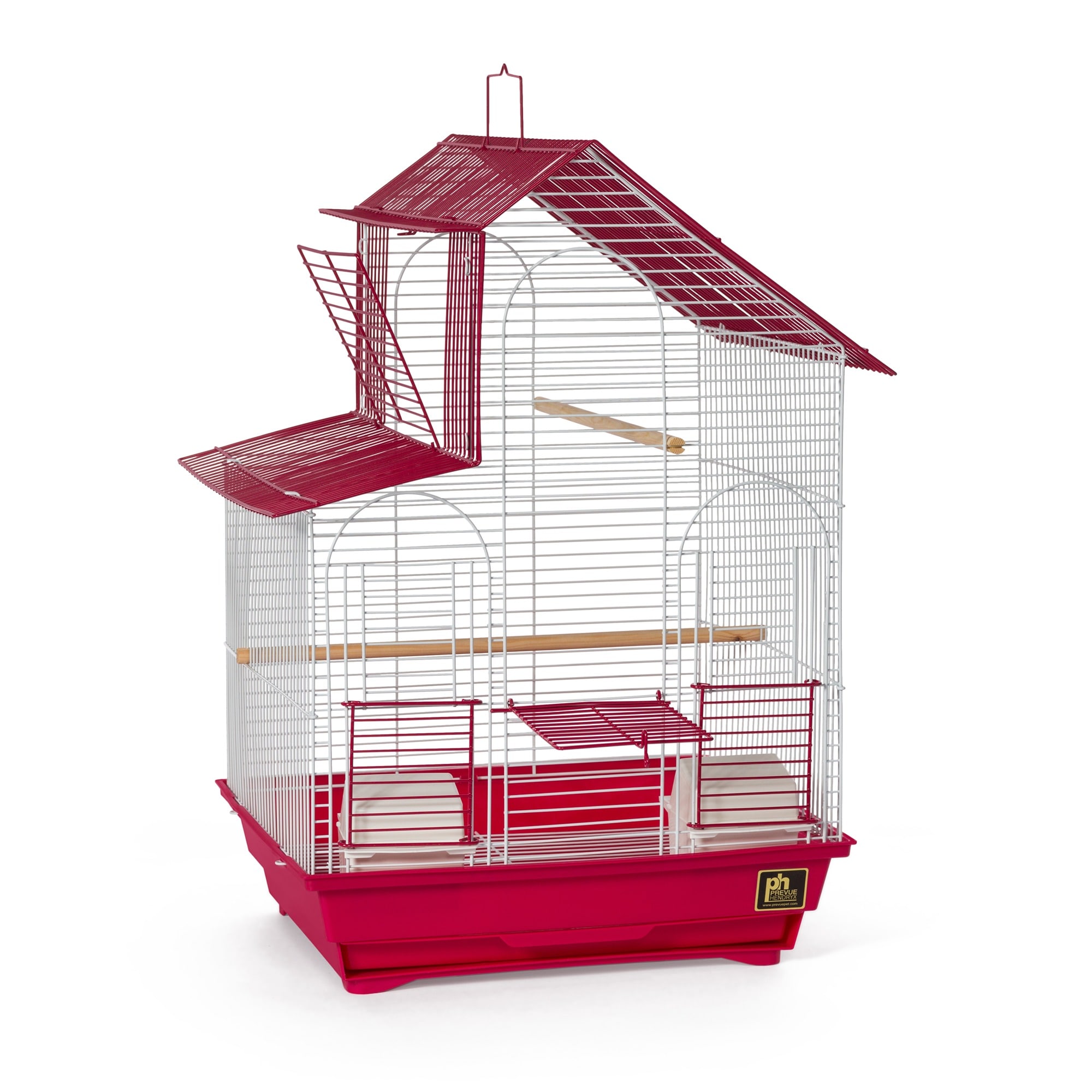 Prevue 2 -Count Red/White Protective cage in the Bird Feeder ...