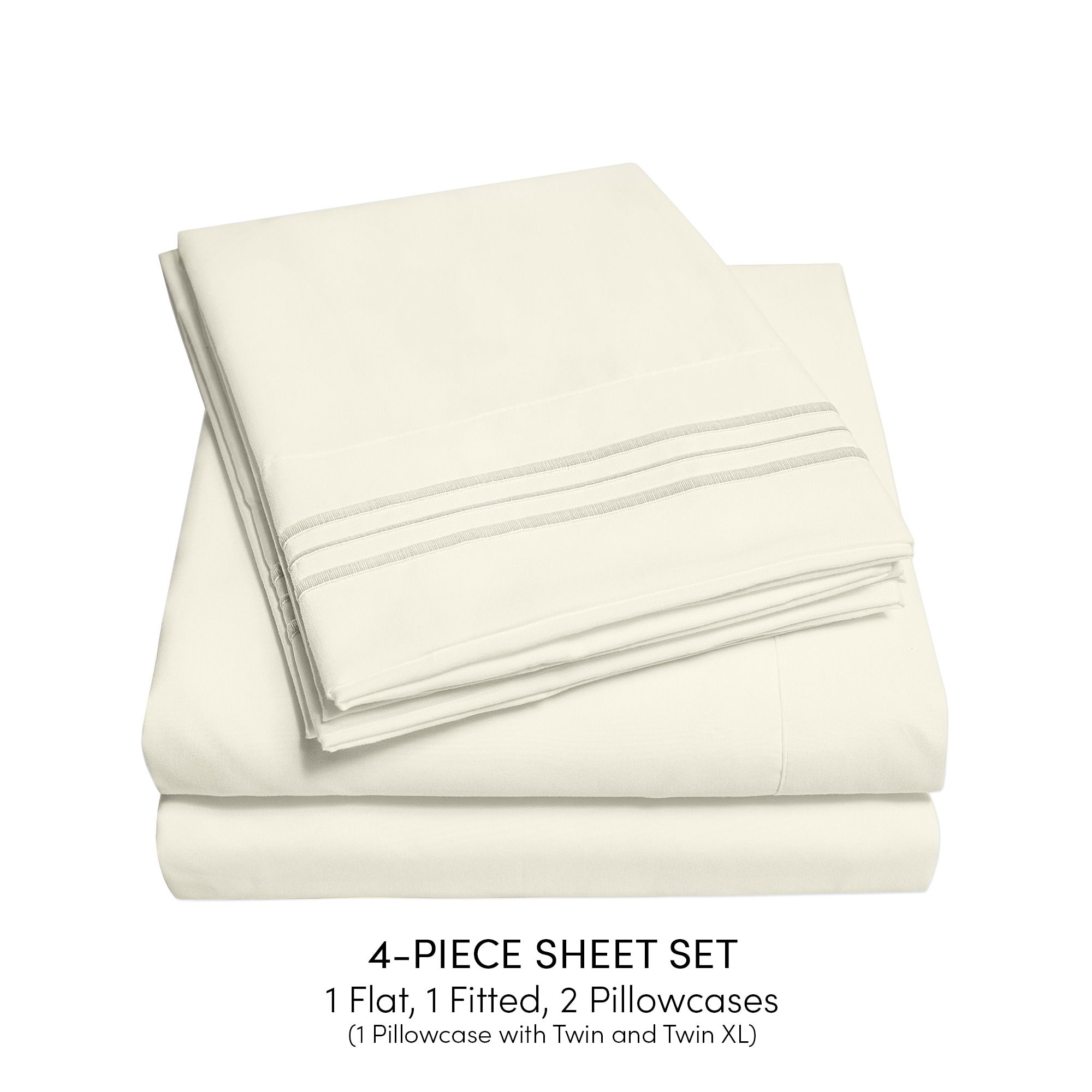 Sweet Home Collection Ultra Soft 1800 Series Double Brushed Microfiber ...