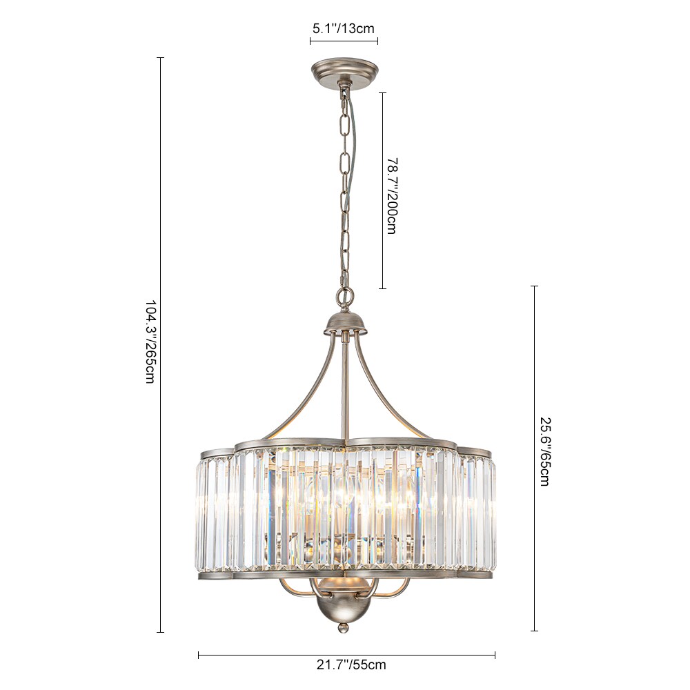 Zicbol 6 -Light Antique Brass Art glass Metal Chandelier in the ...