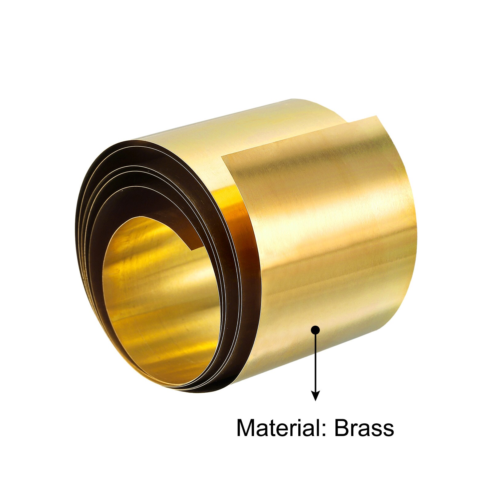 Unique Bargains Brass Sheet Roll 0.3x50x1000mm Brass Foil Roll Brass ...
