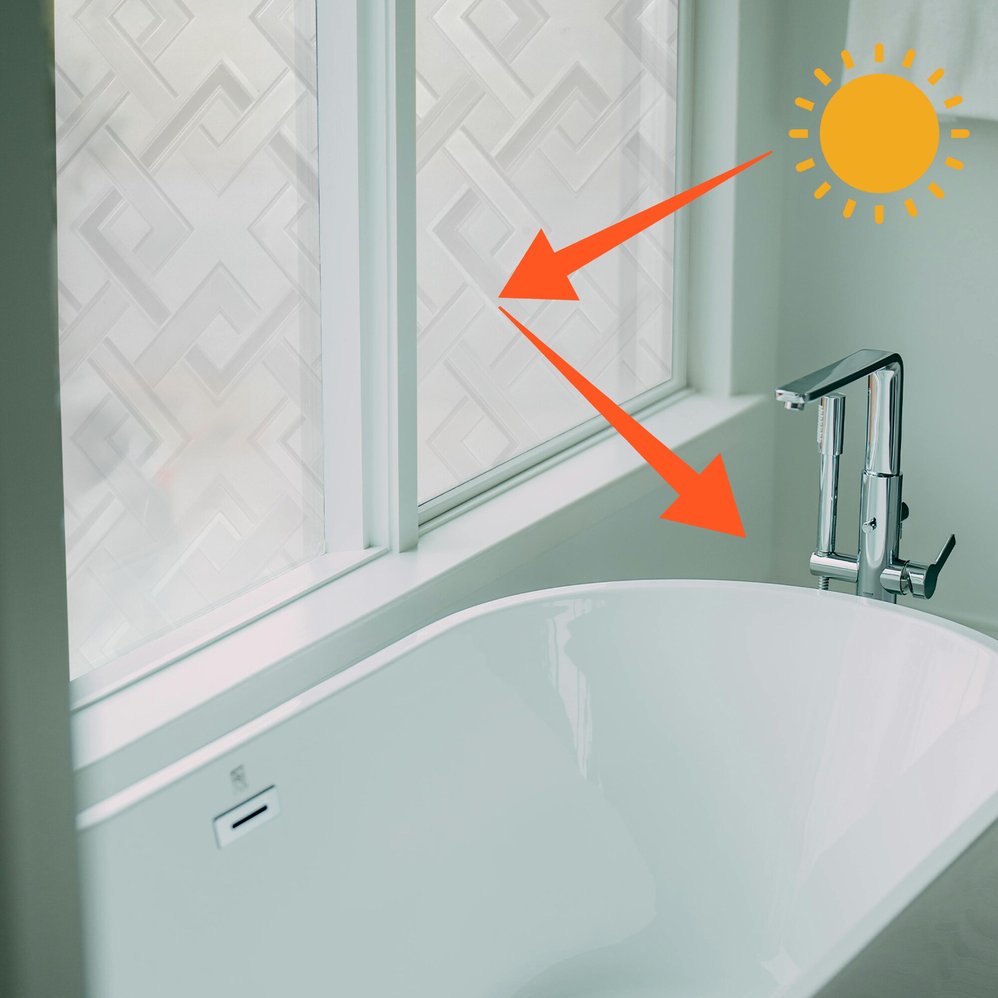 Unique Bargains Diamond Pattern Window Privacy Film Self-adhesive Glass ...