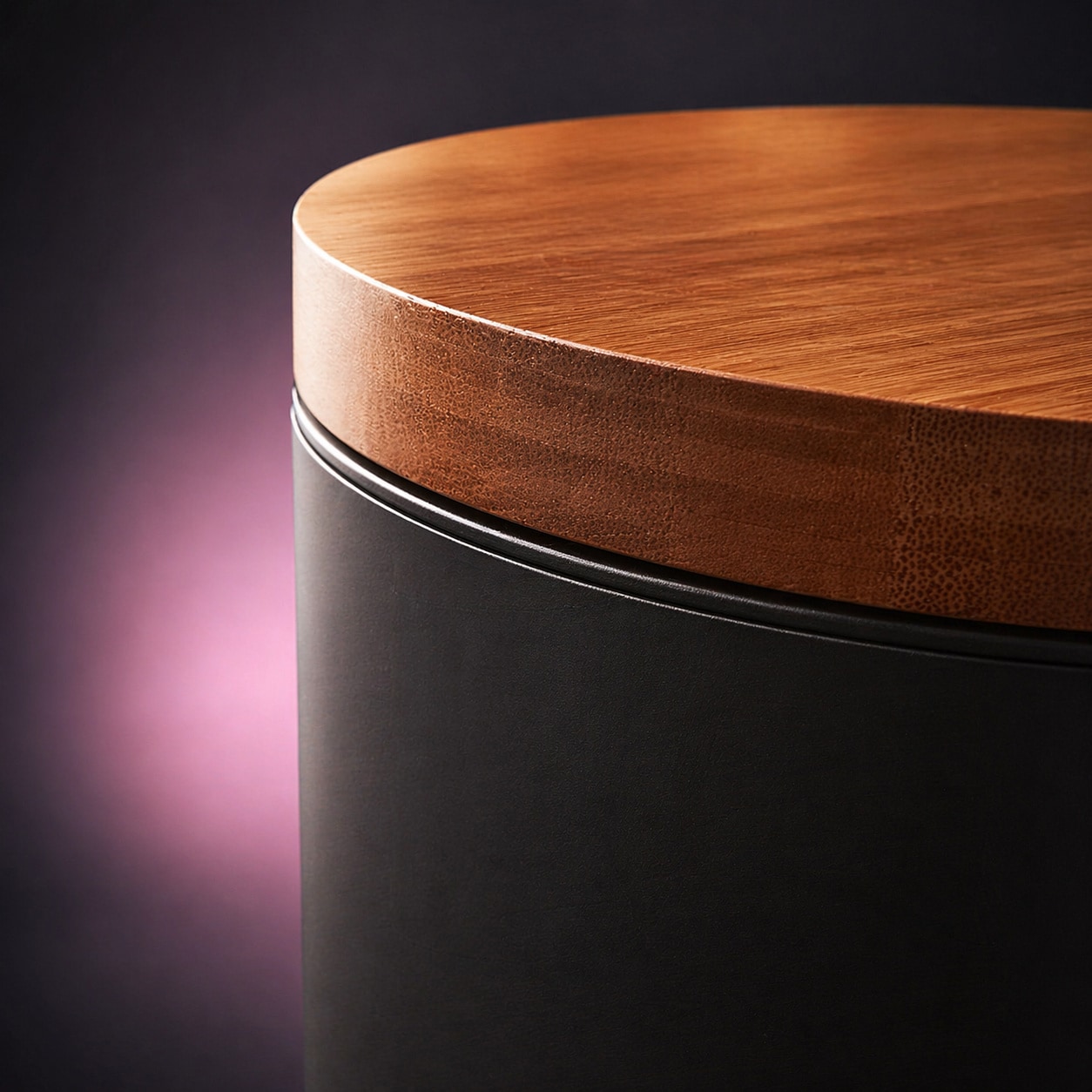 Paradigms Interiors Round Trash Can 4.5 Liter Step On Slow Close Steel ...