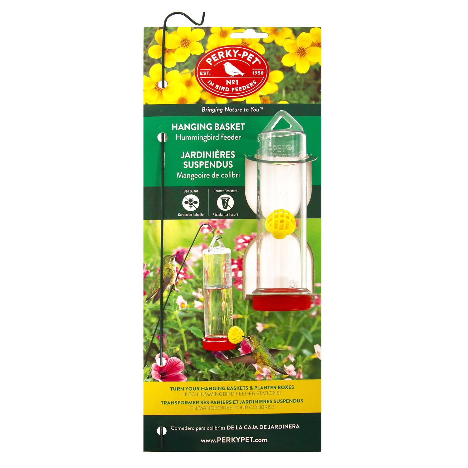 Perky-Pet Perky Pet Hummingbird 3 oz Plastic Bottle Nectar Bird Feeder ...