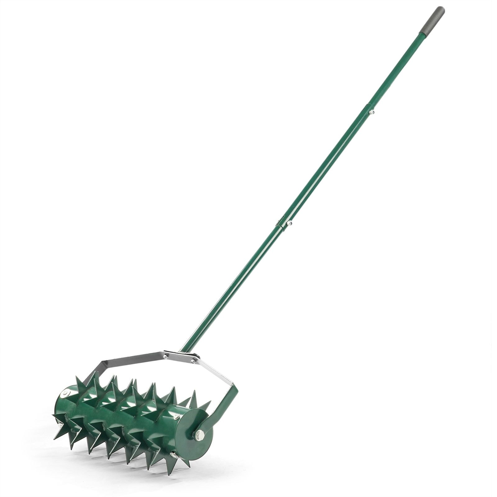JUSHUA 18in Lawn Aerator Heavy Duty Rolling Aerator Lawn Tool Manual ...
