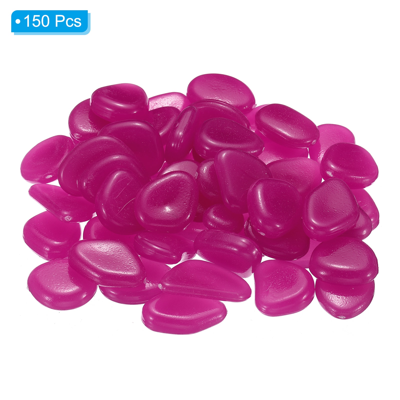 Unique Bargains 150pcs Glow Rocks 20-30mm Glow Pebbles Decoration in ...