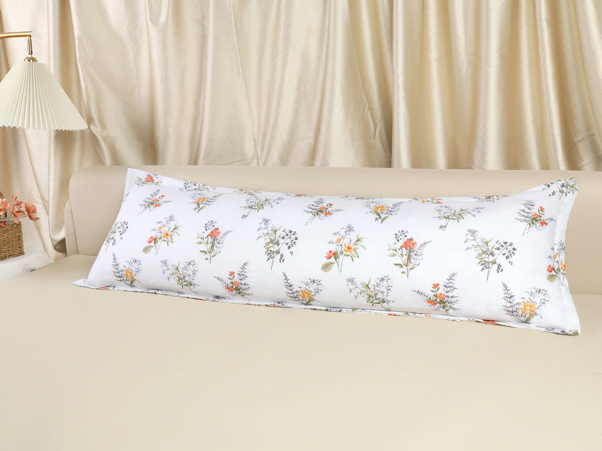 Unique Bargains 1pc Pillowcase for Hair and Skin Breathable Soft Floral ...