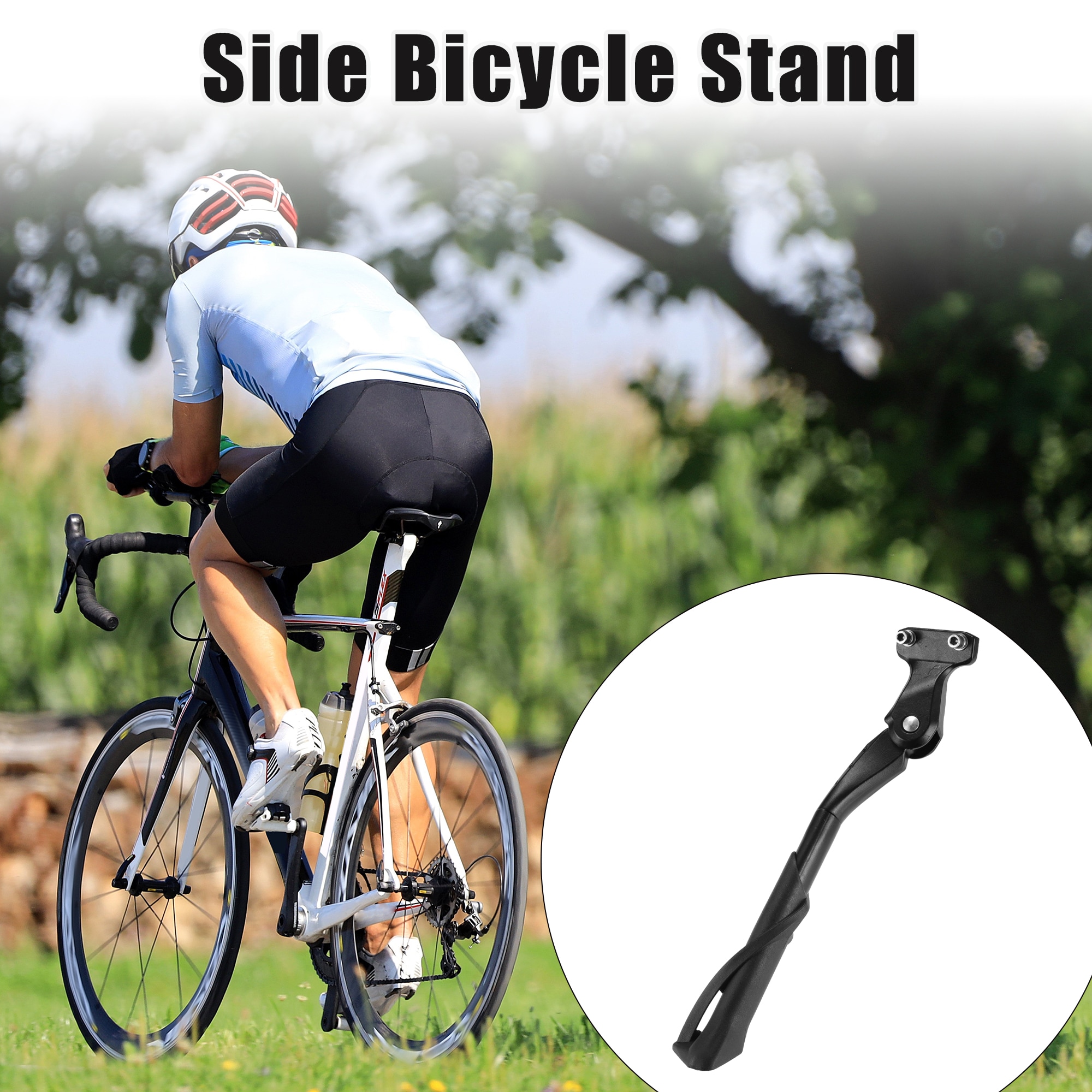 Unique Bargains Fit 24-29-Inch Bicycles Adjustable Bicycle Stand with ...