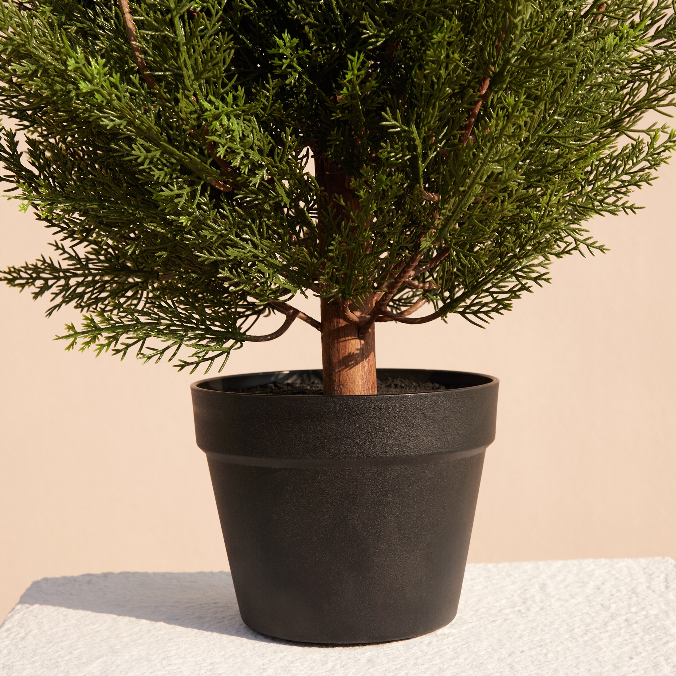 VeriNatural 72-in Artificial Cedar Topiary Trees Outdoor/Indoor Faux ...