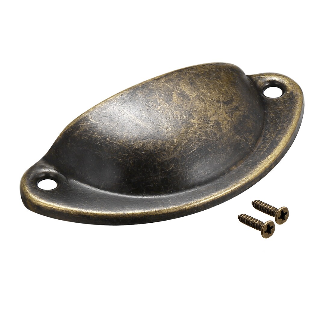 Unique Bargains Cup Pulls Carbon Steel Shell Pull Handles Bronze Tone ...