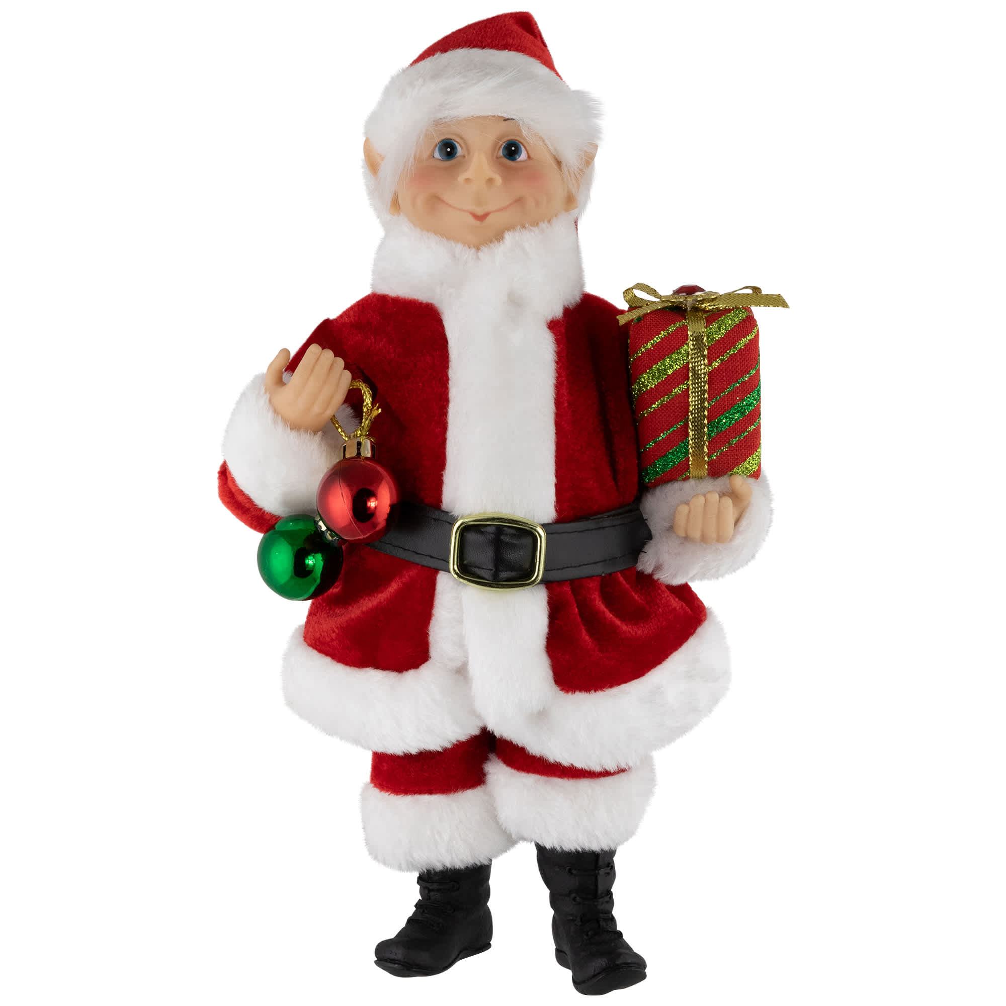 Northlight Santa Elf with Gift Christmas Figure - 14 inch in the ...