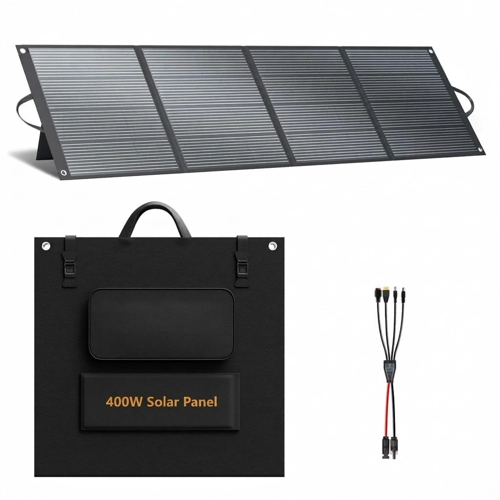 Misopily 400 Watt Portable Folding Solar Panel IP68 Waterproof ETFE ...