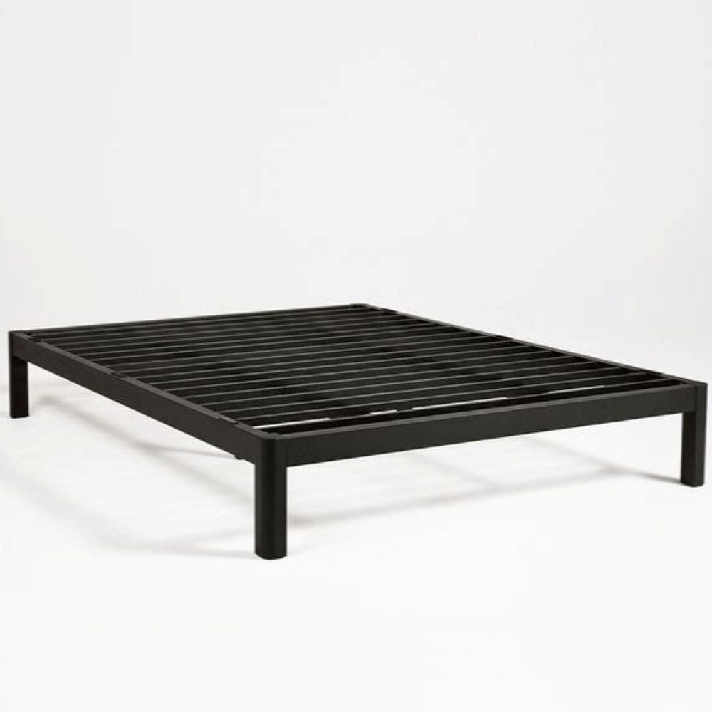 Purple Modern Steel Platform Bed Frame with Rail Grips and Noise ...
